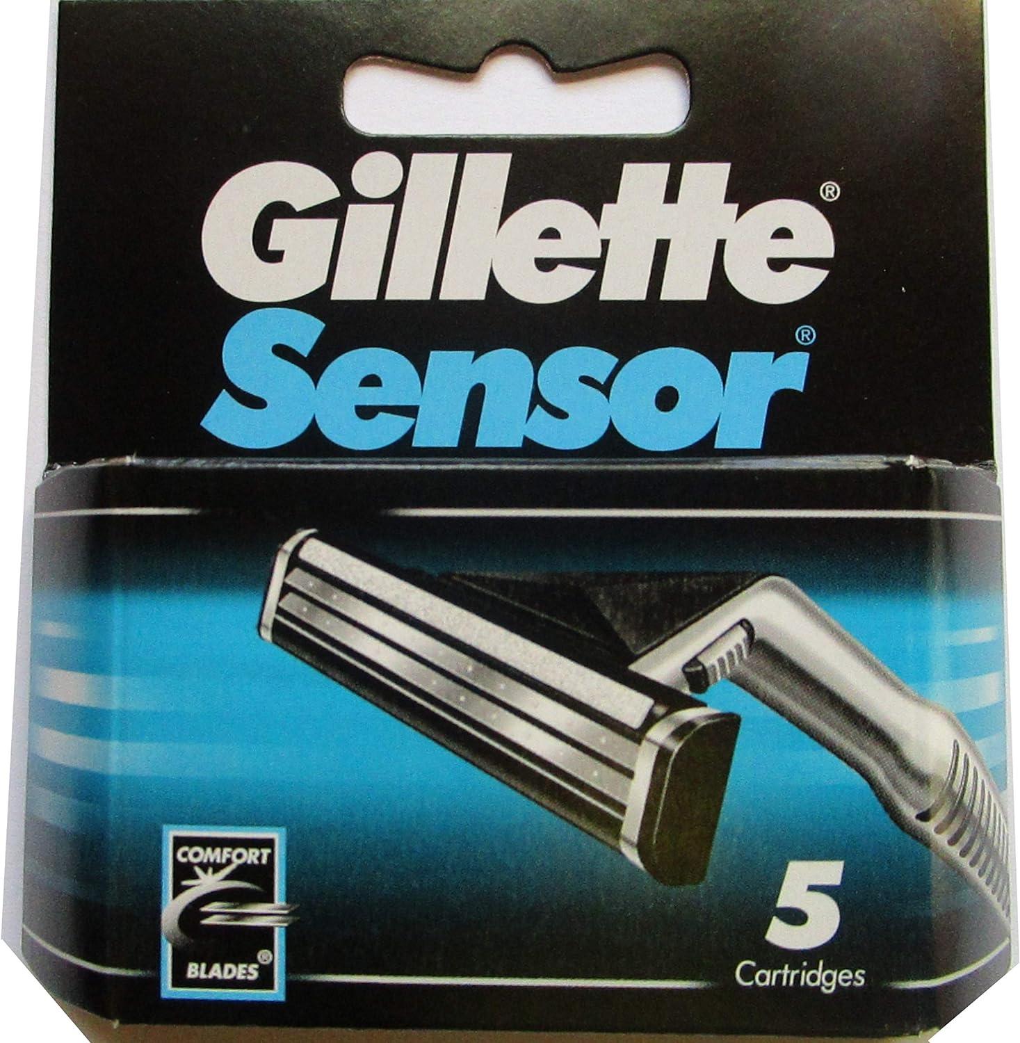 Gillette Sensor Cartridges 5-Count - Pack of 4 (20 Total Cartridges ...
