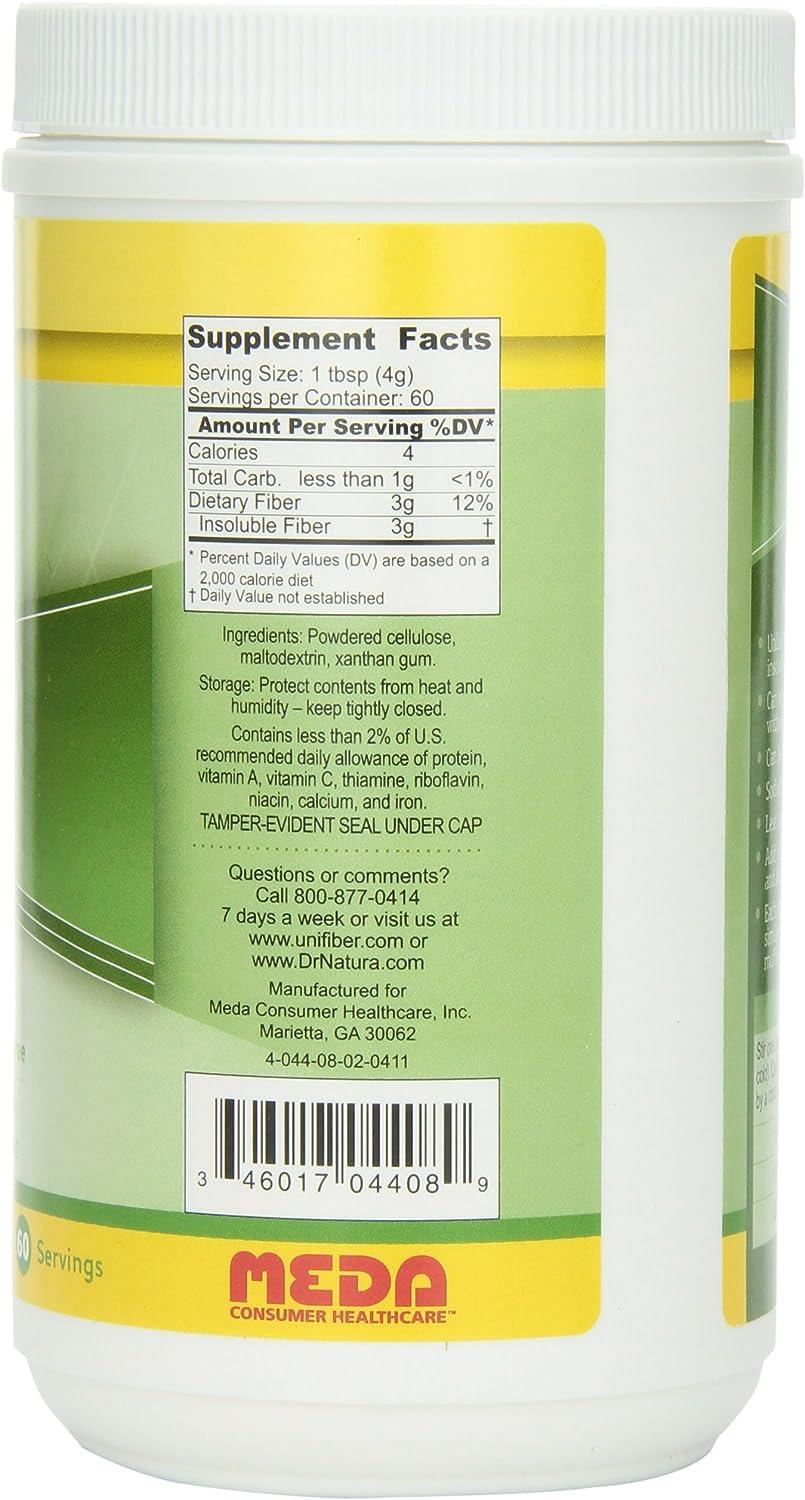 Dr. Natura Unifiber Natural Fiber Supplement 8.4 oz - Digestive Health ...