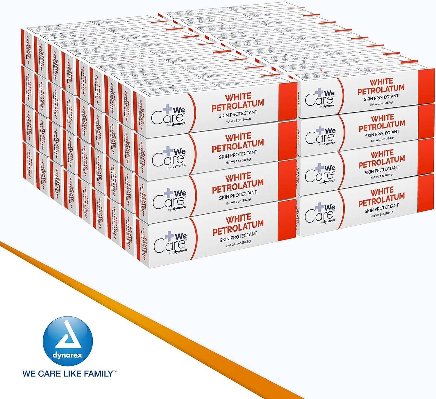 72-Count Dynarex White Petrolatum Petroleum Jelly Tubes for Dry ...