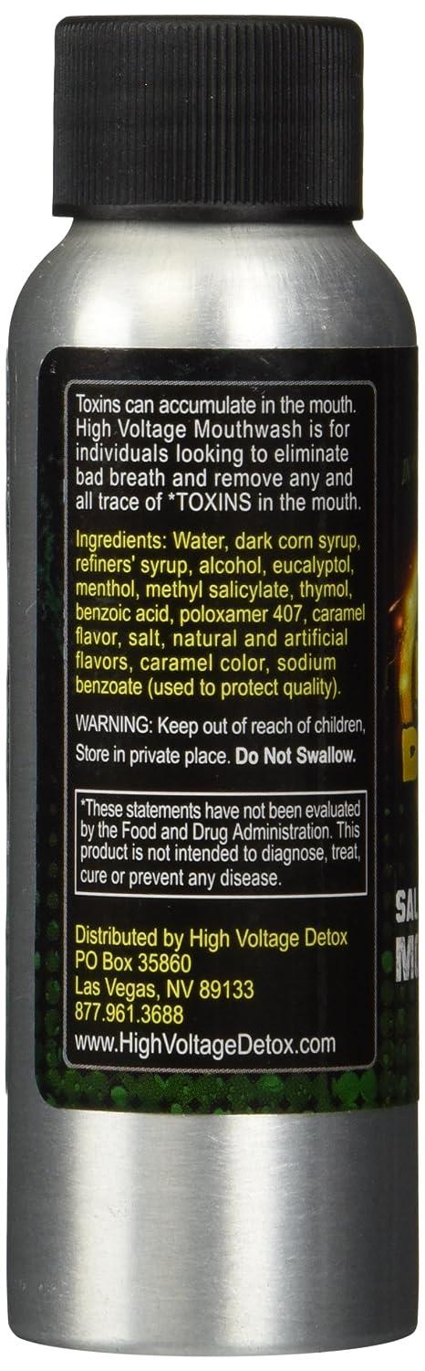 High Voltage Saliva Cleanse Detox Mouthwash - 2 oz | Effective Toxin ...