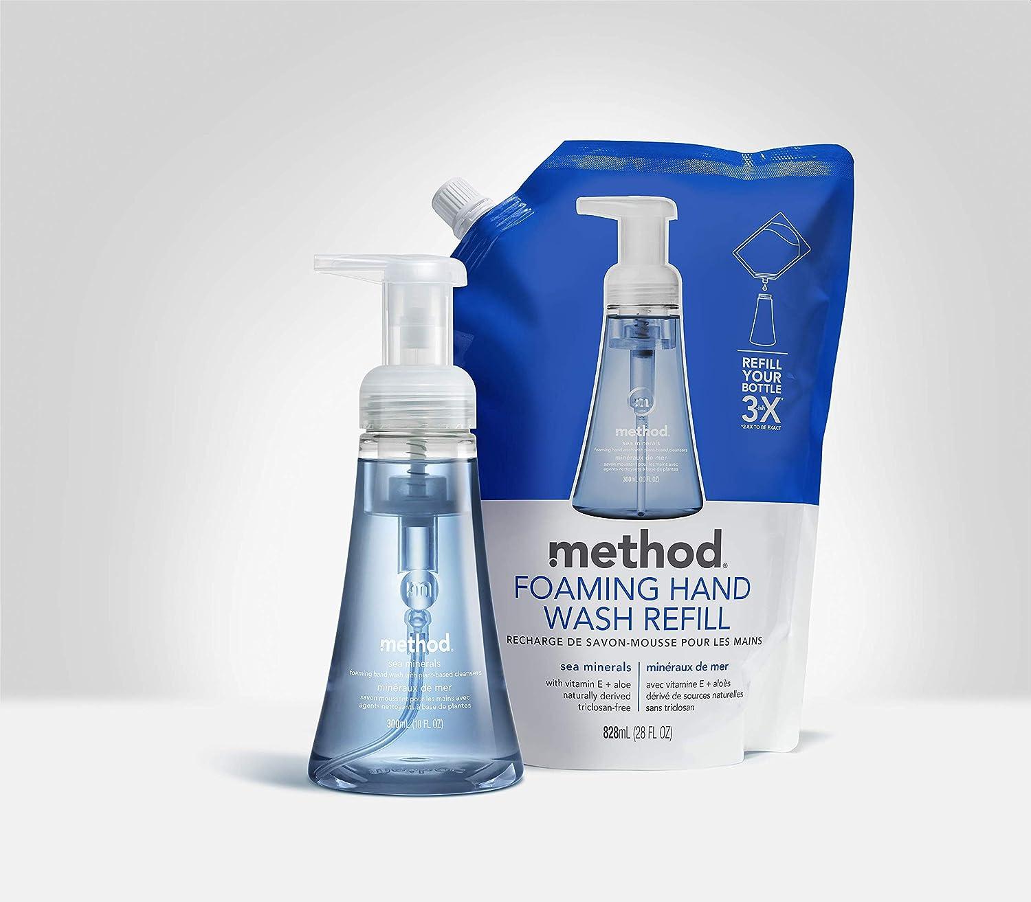 Method Foaming Hand Soap Refill Waterfall 28 fl oz - Biodegradable ...