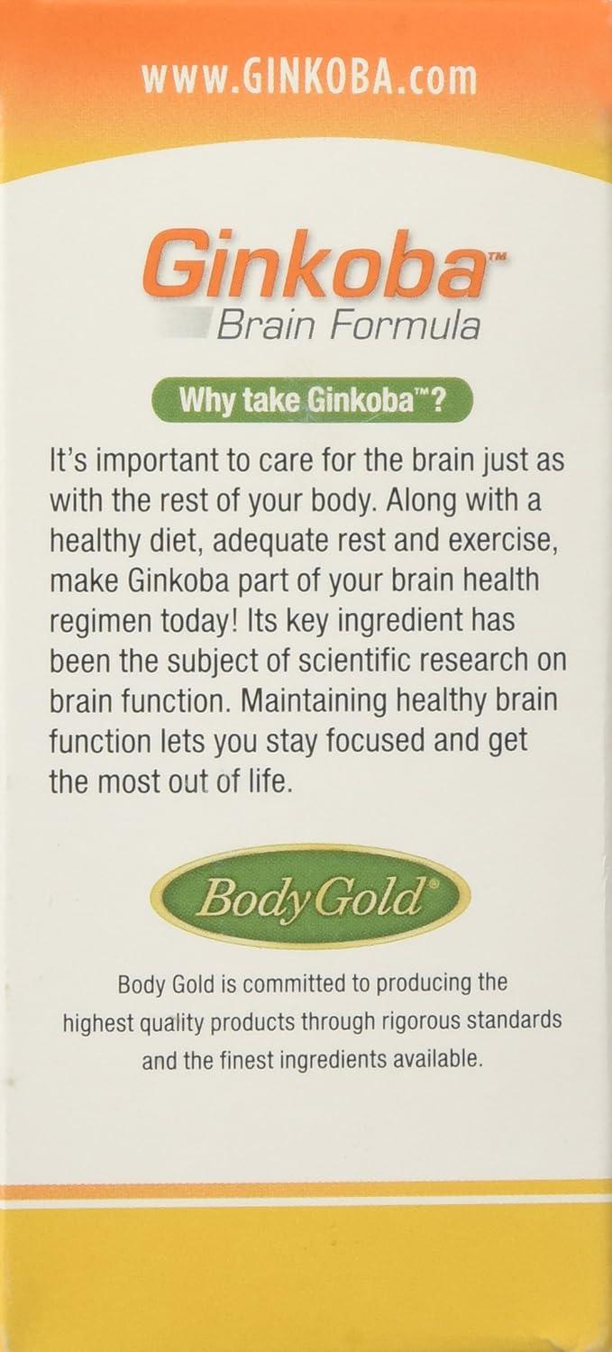 Ginkoba Memory 90 Tablets - Boost Cognitive Function and Mental Clarity