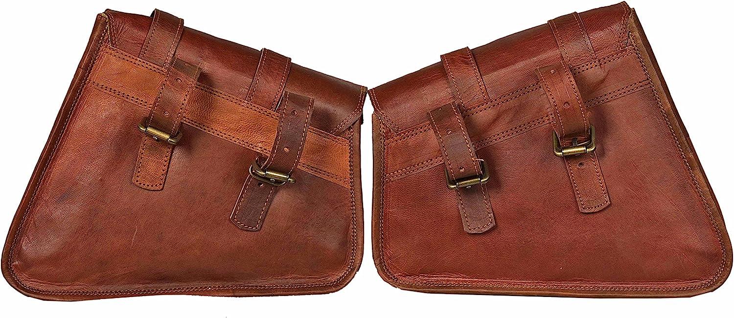 Genuine Vintage Leather Brown Bicycle Bag Set of 3 | Retro Bike Saddle ...