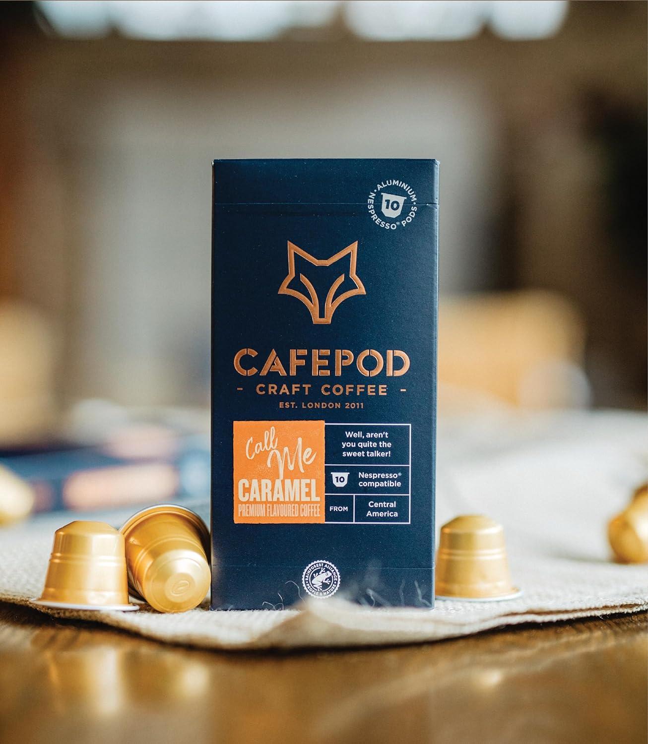 CafePod Caramel Flavoured Coffee Pods 60ct - Nespresso Compatible ...