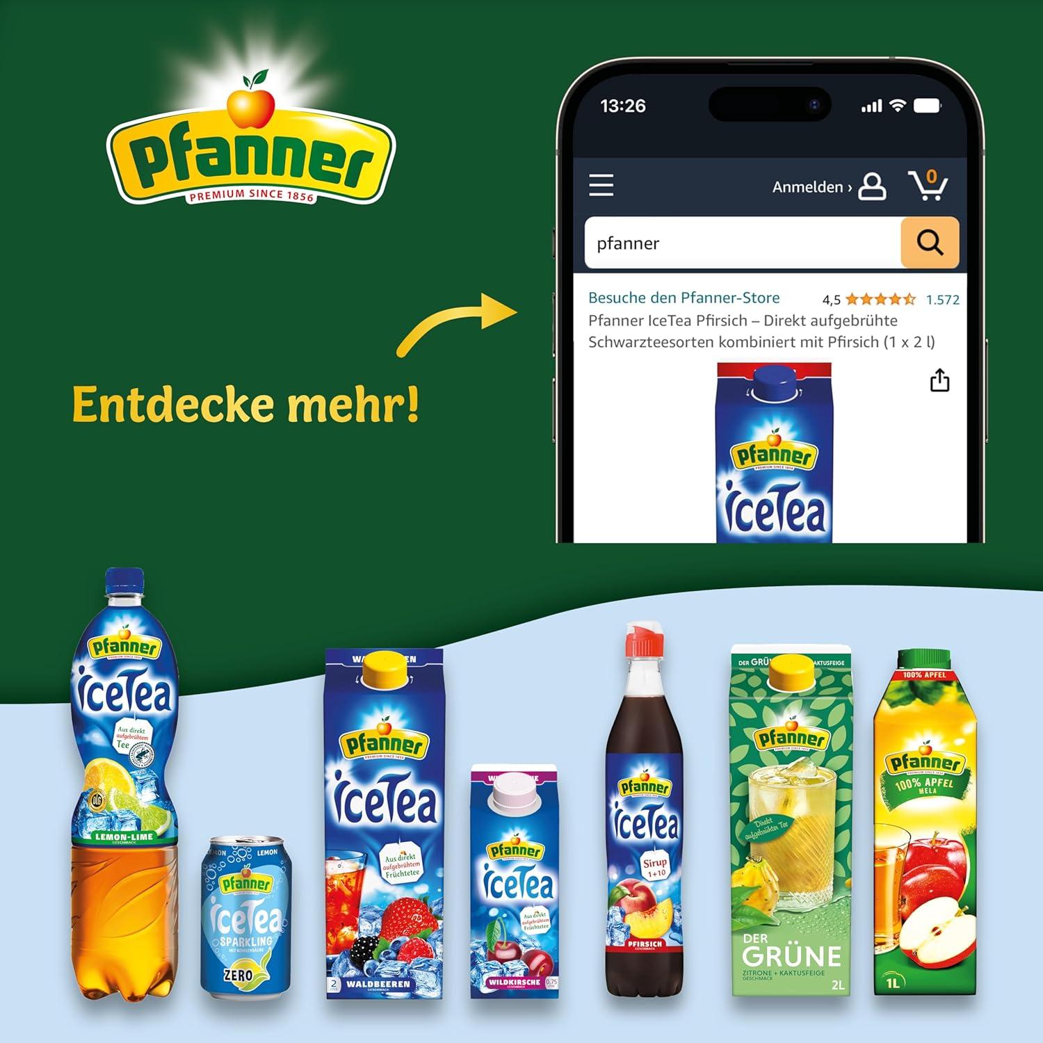 Pfanner Morning Boost Drink 2L - Yellow Fruit Nectar with 40% Fruit ...