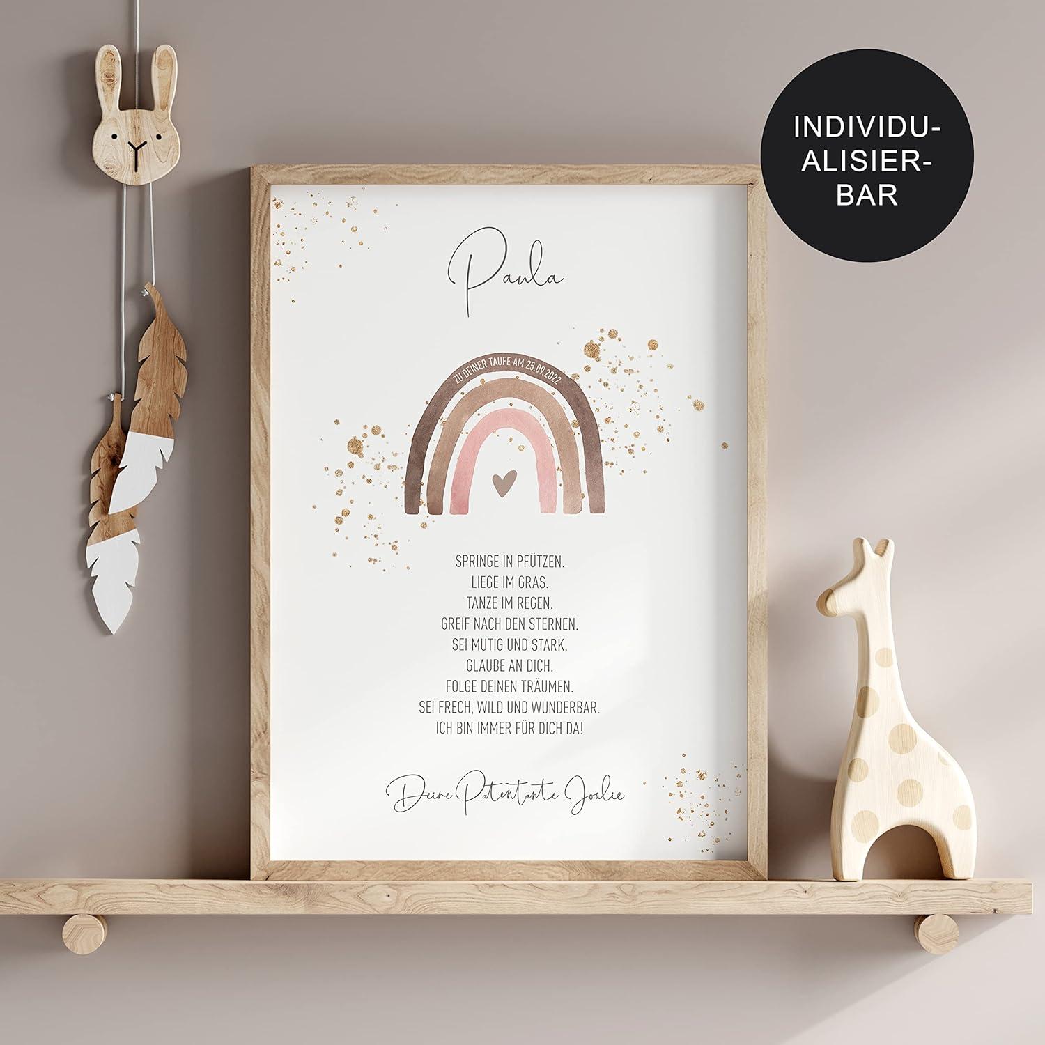 Personalized Rainbow Godparent Letter for Baptism | Unique Gift for ...