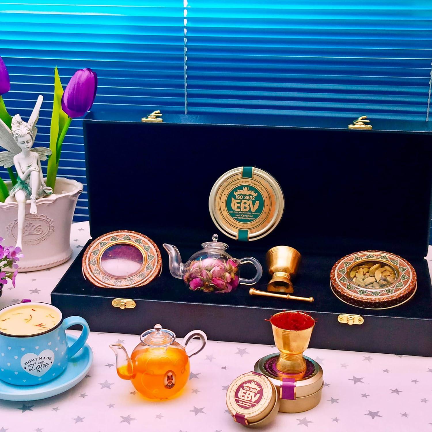 Luxurious Saffron Gift Box for Chefs: 9 Gr Grade A+ Organic Super Negin ...