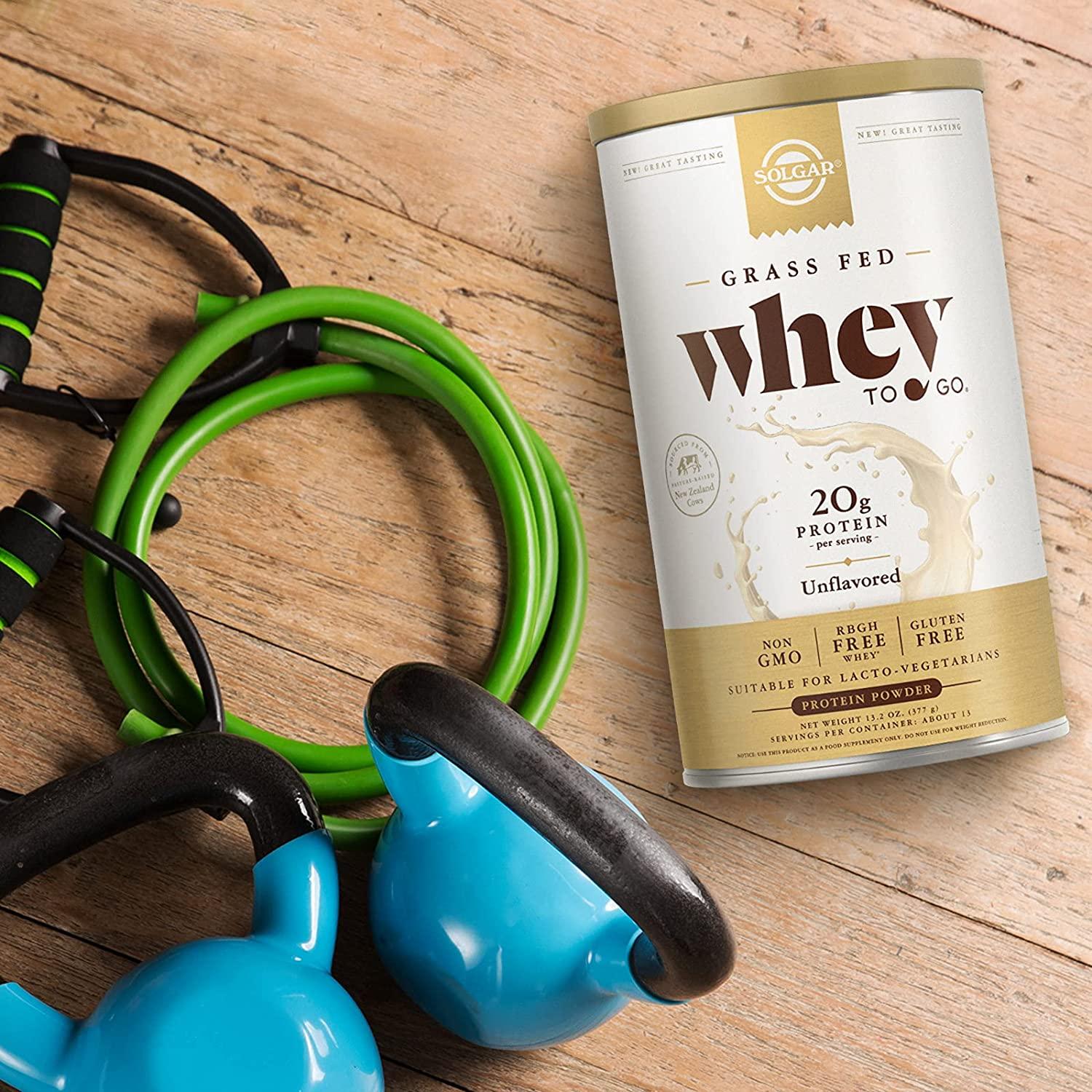 Solgar Grass Fed Whey Protein Powder 2.3lbs - 20g From New Zealand Cows ...