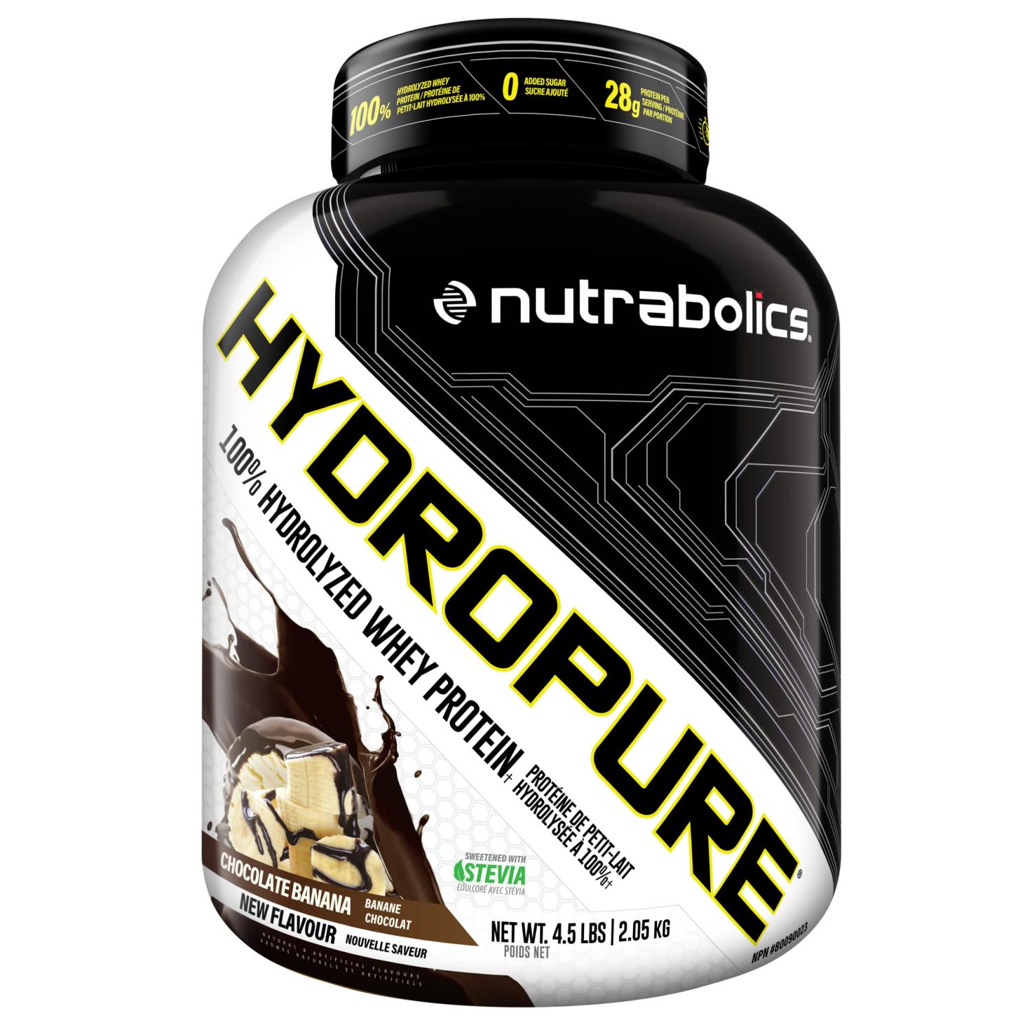 Nutrabolics Hydropure 100% Hydrolyzed Whey Protein Powder Chocolate ...