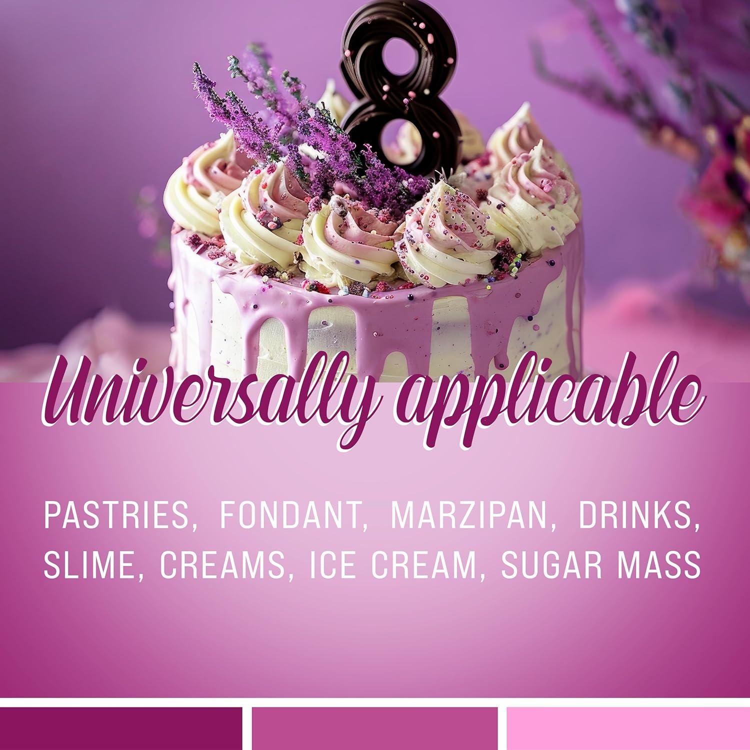 High-Concentration Berry Dye - Sugar-Free Liquid Food Color for Cakes ...