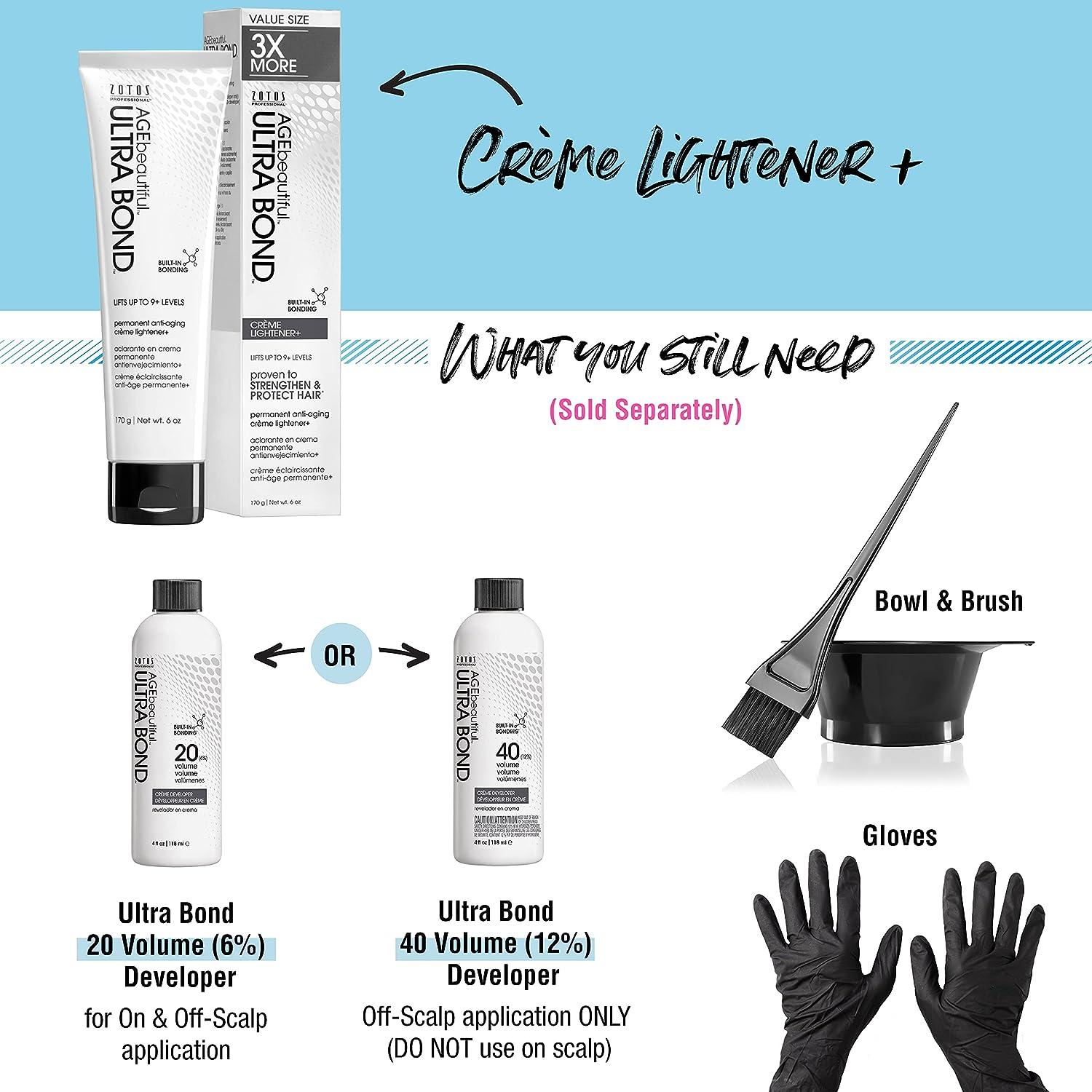 AGEbeautiful Ultra Bond Creme Hair Lightener 6 Fl Oz | Anti-Aging ...