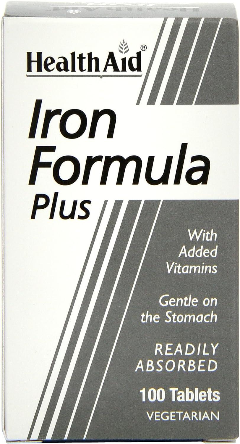 HealthAid Iron Formula Plus - 100 Vegetarian Tablets | Buy Now with ...