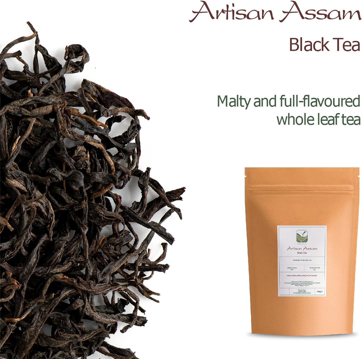 Assam Black Tea from India - Artisan Big Leaf Golden Quality - 100g ...