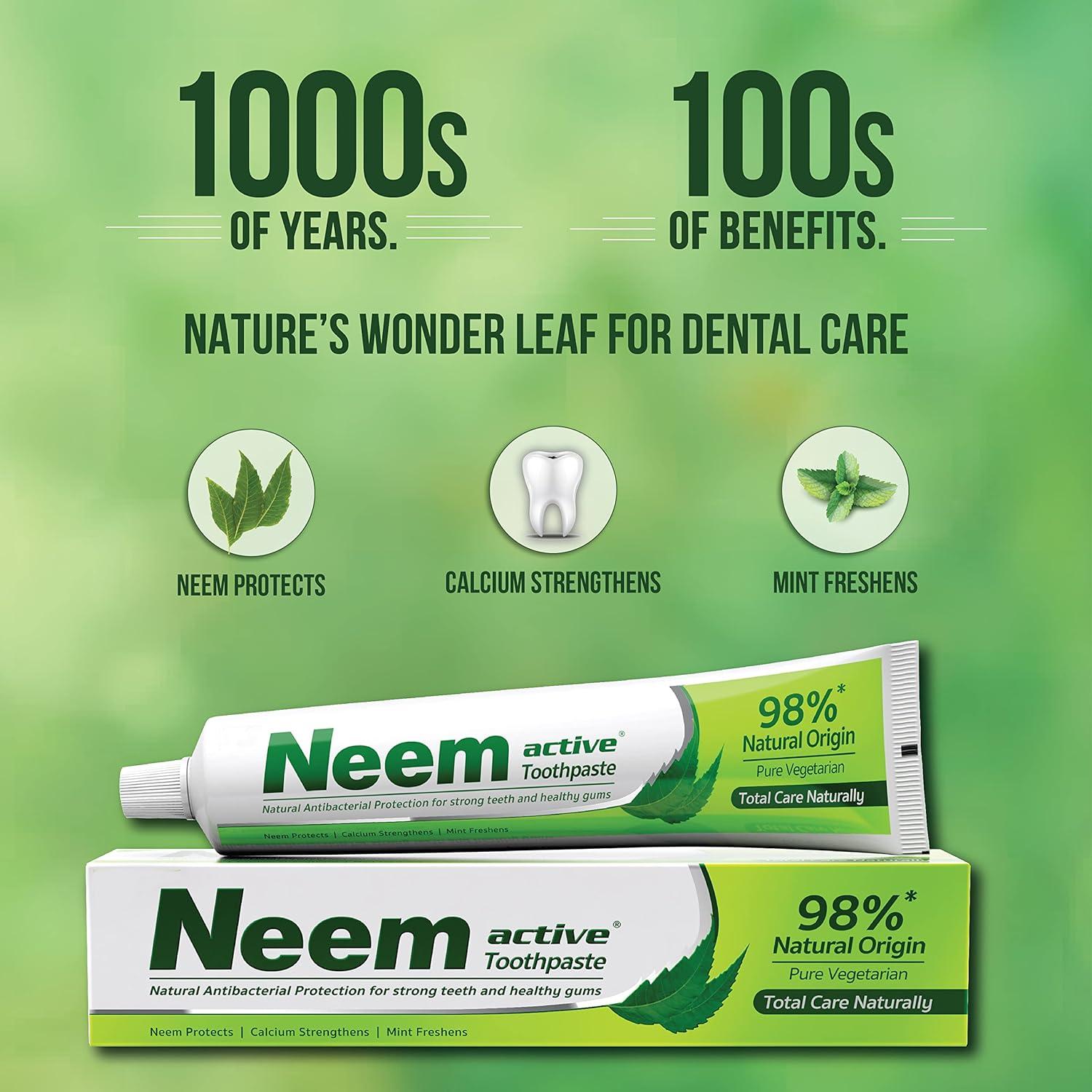 Neem Active Toothpaste 200g: Natural Dental Care for Fresh Breath | Buy ...
