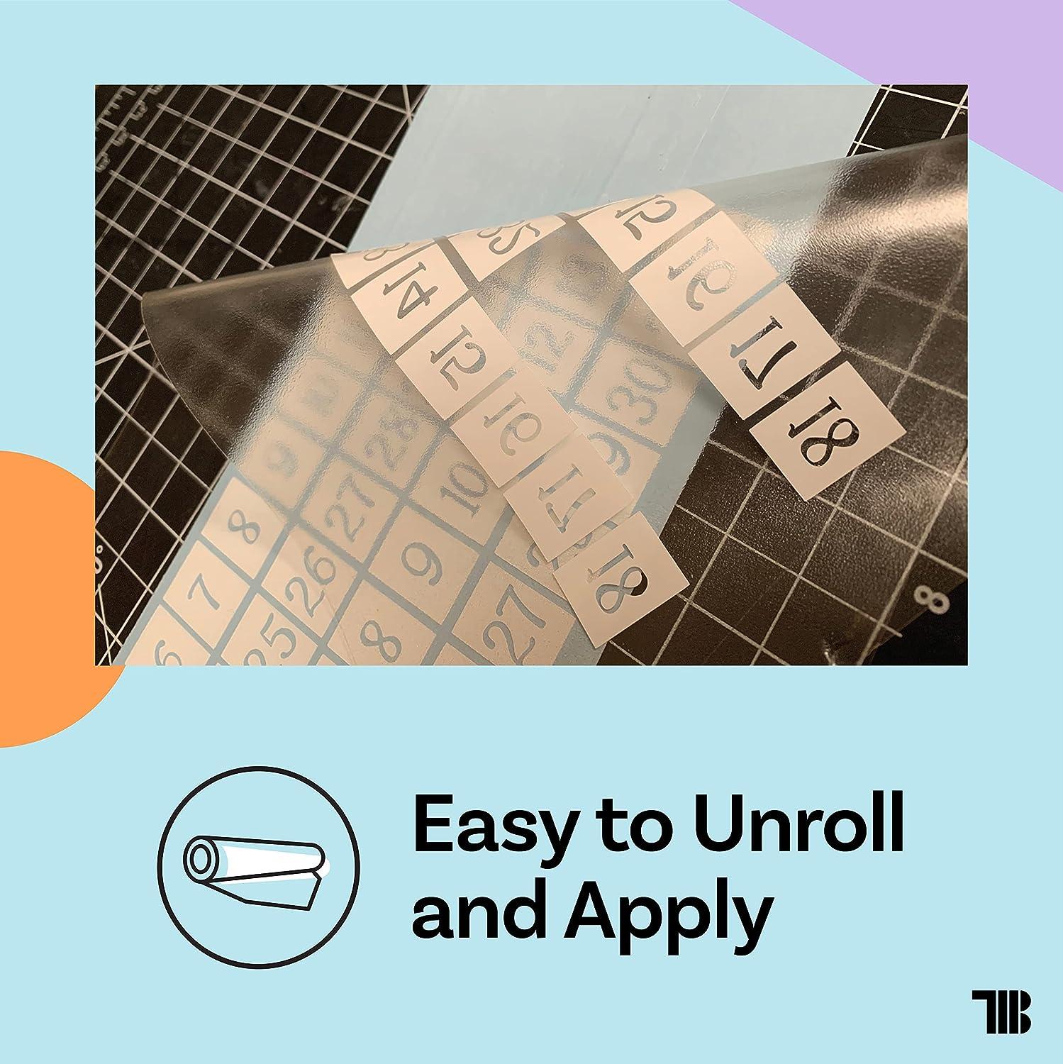 Clear Transfer Tape for Vinyl - 12x50' Roll - Made in America - Premium ...