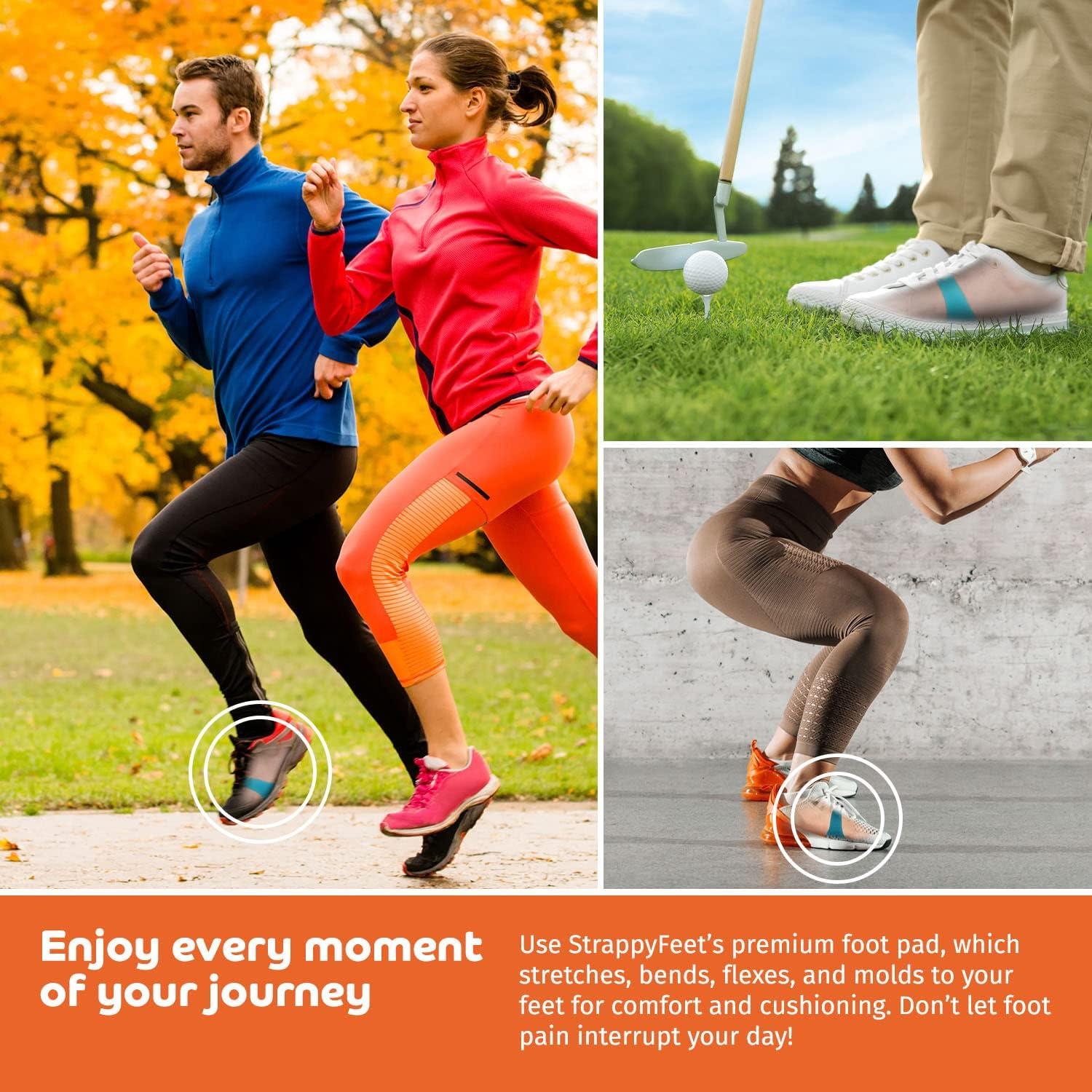 StrappyFeet Foot Pads - Pain Relief for Ball & Bottom of Foot ...