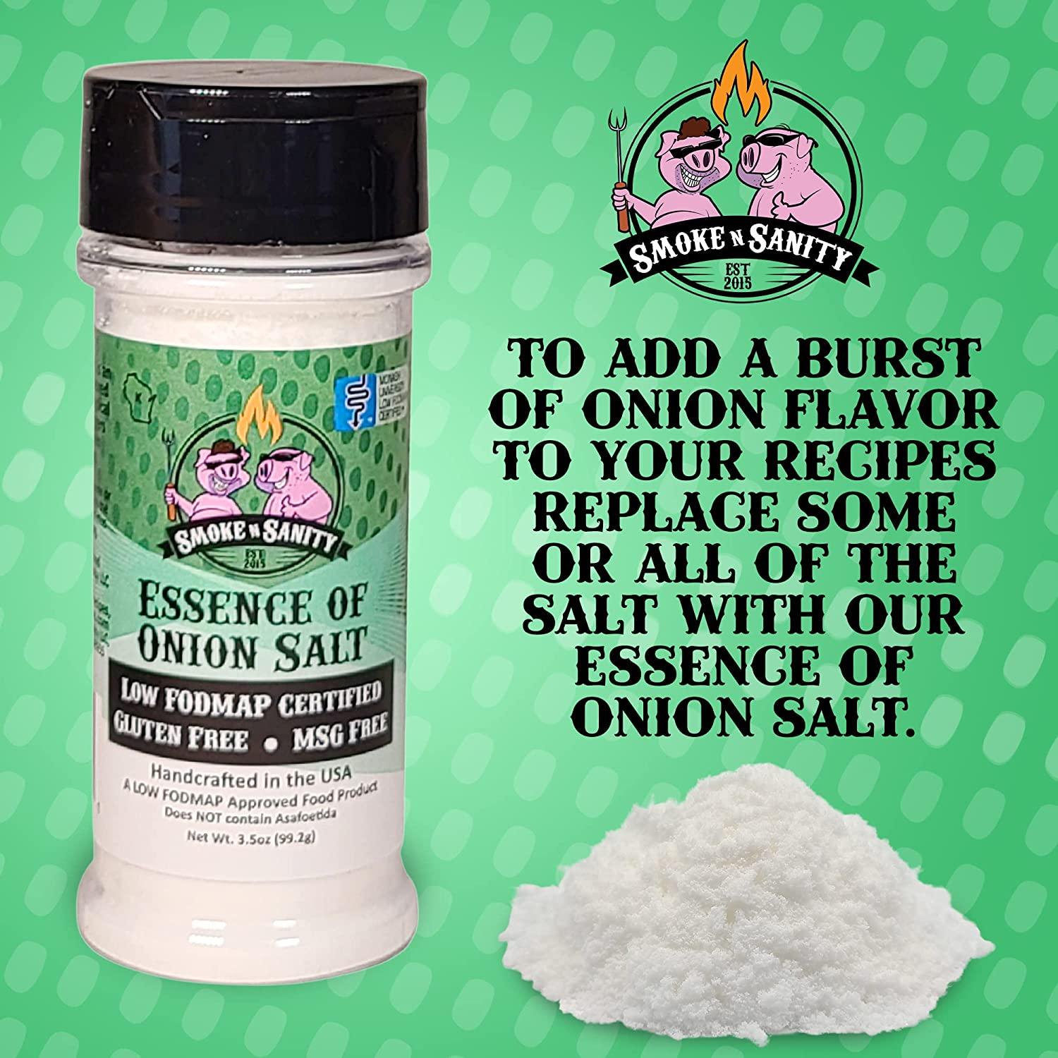 Smoke n Sanity Onion Salt: Low FODMAP, Garlic-Free, Gluten-Free, Kosher ...