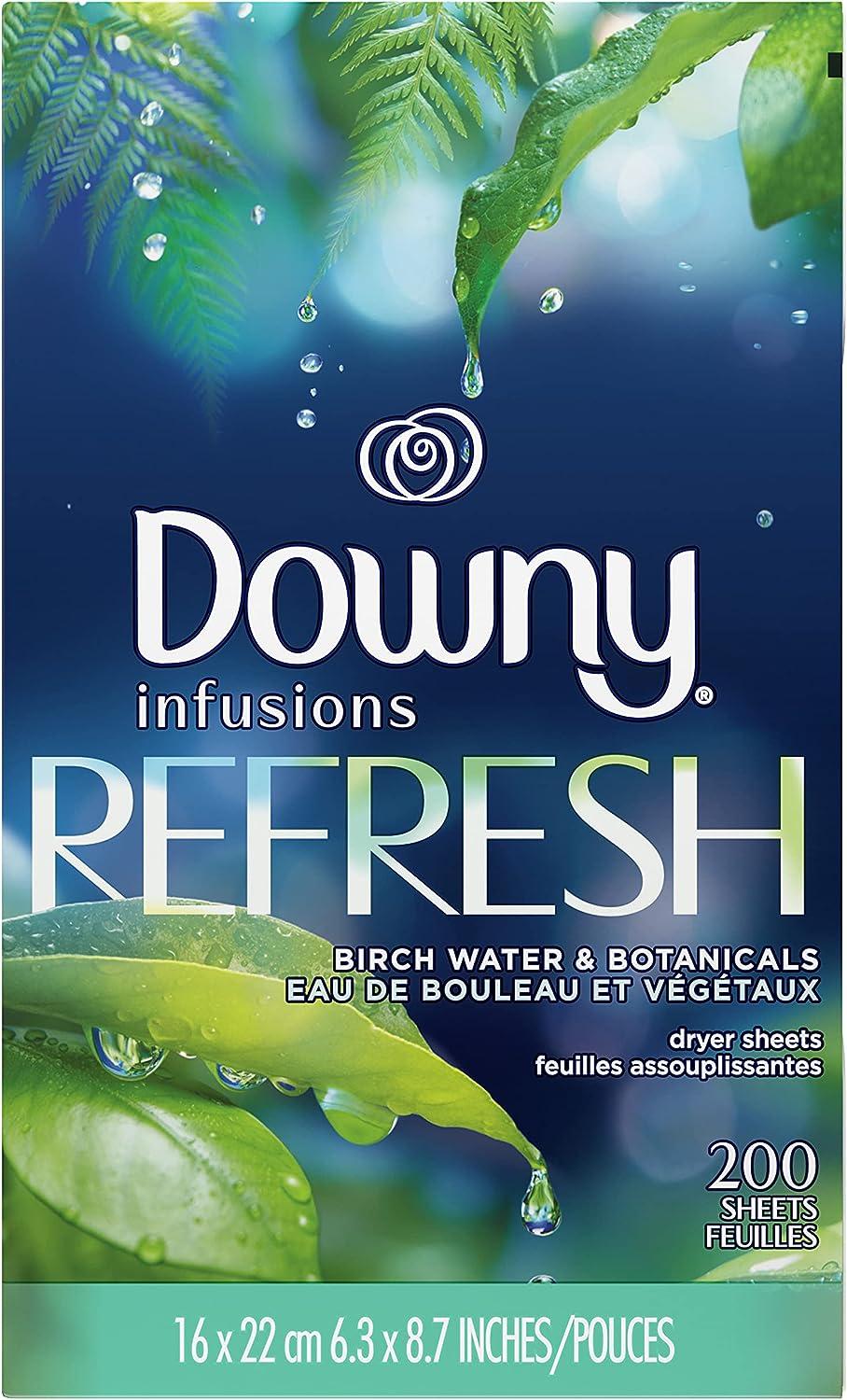 Downy Infusions Birch Water & Botanicals Dryer Sheets - 200 Count | Buy ...