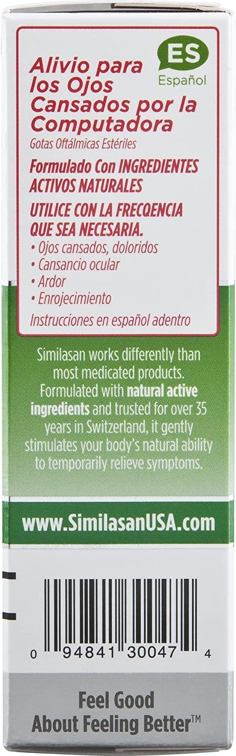 Similasan Computer Eye Relief Drops - Sterile 0.33 fl oz (10 ml) for ...