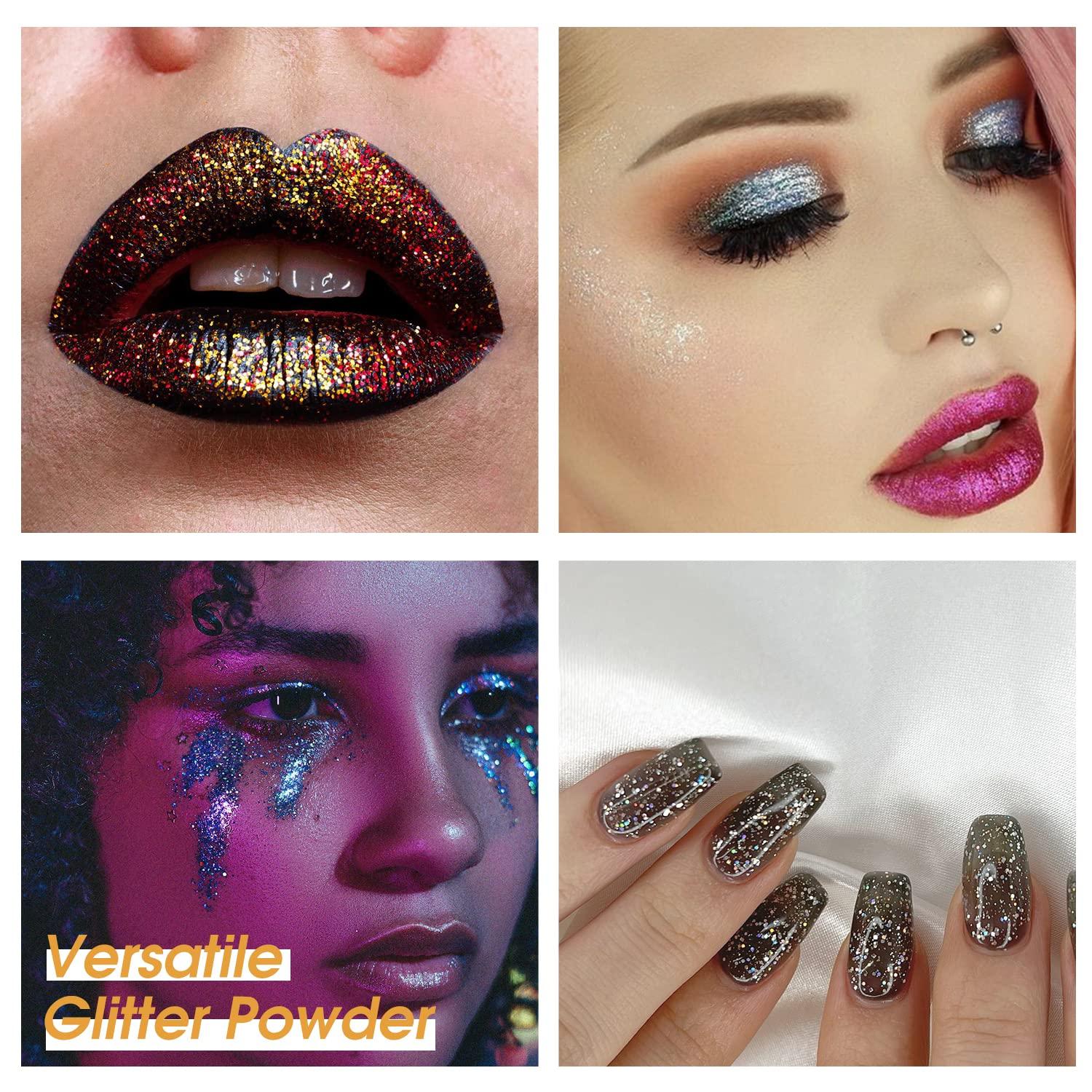 CarMela Glitter Eyeshadow Palette - 12 Colors, High Pigment, Waterproof ...