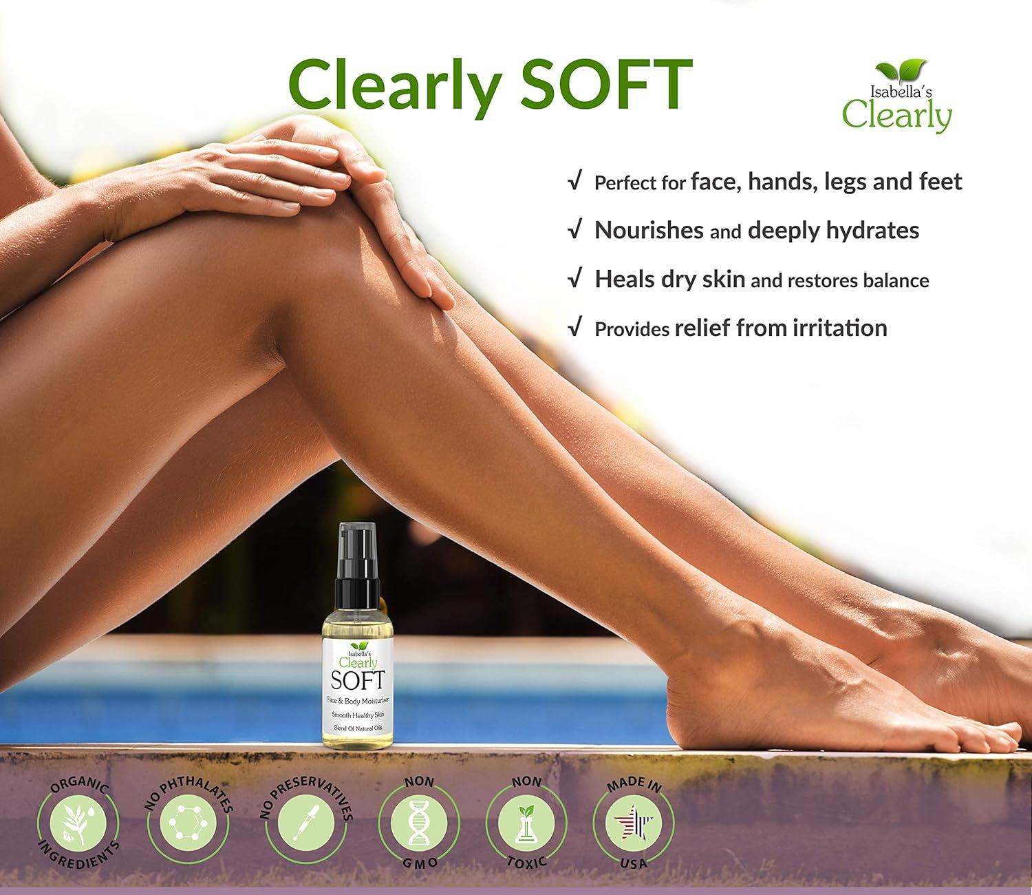 Clearly SOFT Natural Face and Body Oil | Hydrate Moisturize Soothe Dry ...
