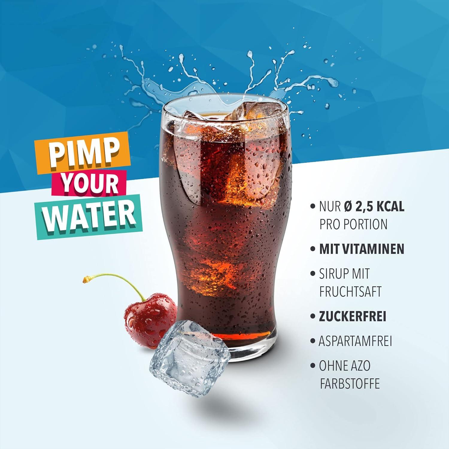 Best Body Nutrition Vital Drink Zerop - Sugar-Free Cherry-Cola Syrup Concentrate | 80 Liters of ...