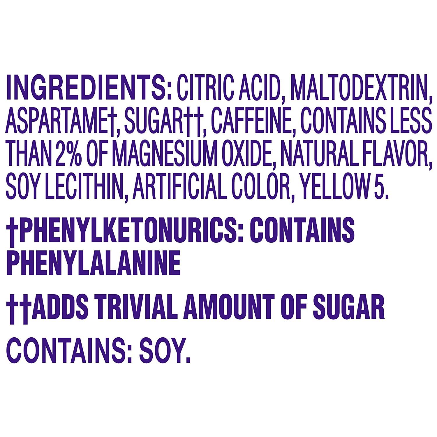 Crystal Light Sugar-Free Energy Citrus Drink Mix - 10 Pack On-The-Go ...