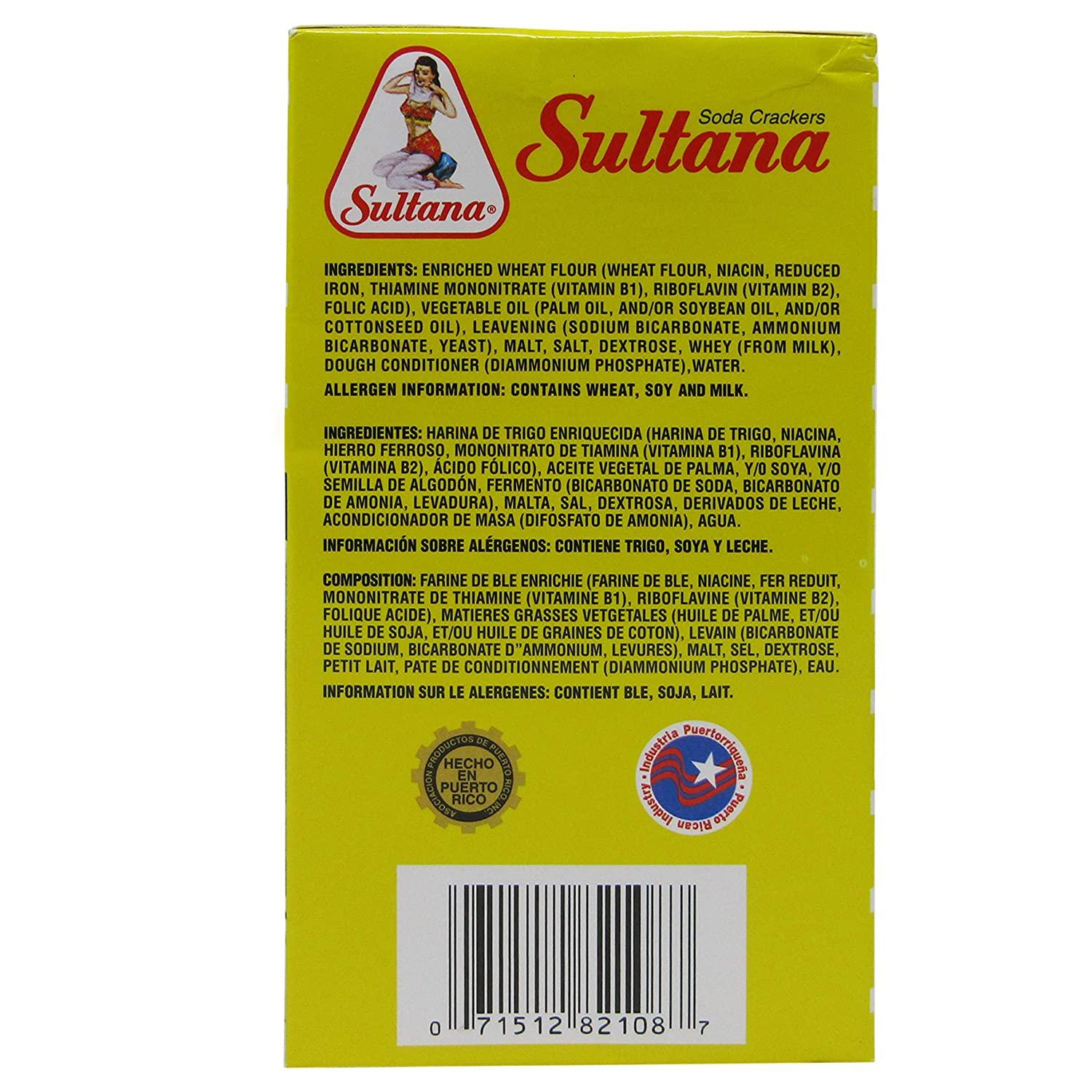 SULTANA - Royal Borinquen 7 oz Soda Crackers from Puerto Rico (2 Boxes ...