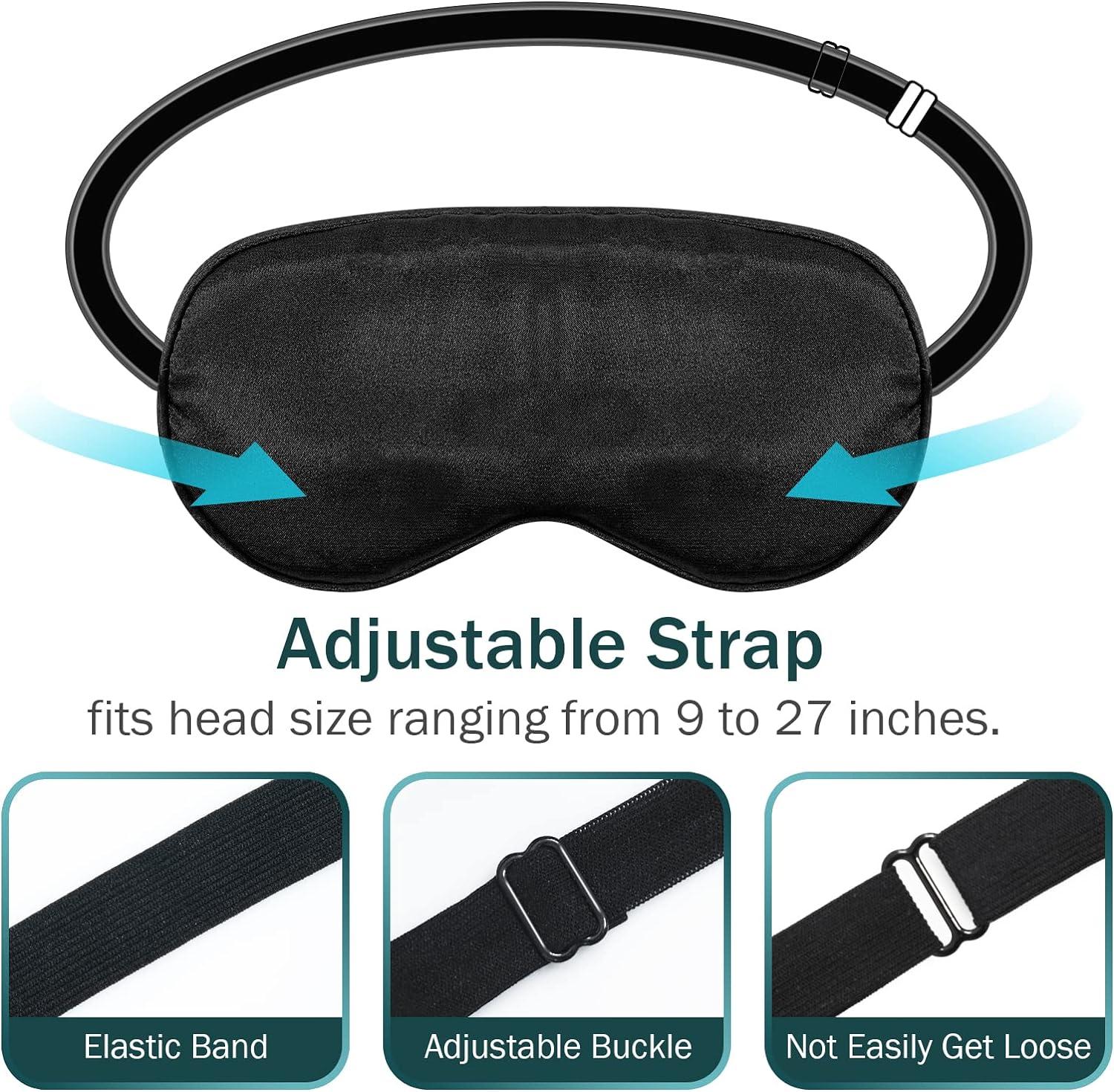 2-Pack Sleeping Masks with Removable Cooling Eye Mask - Soft Comfort ...