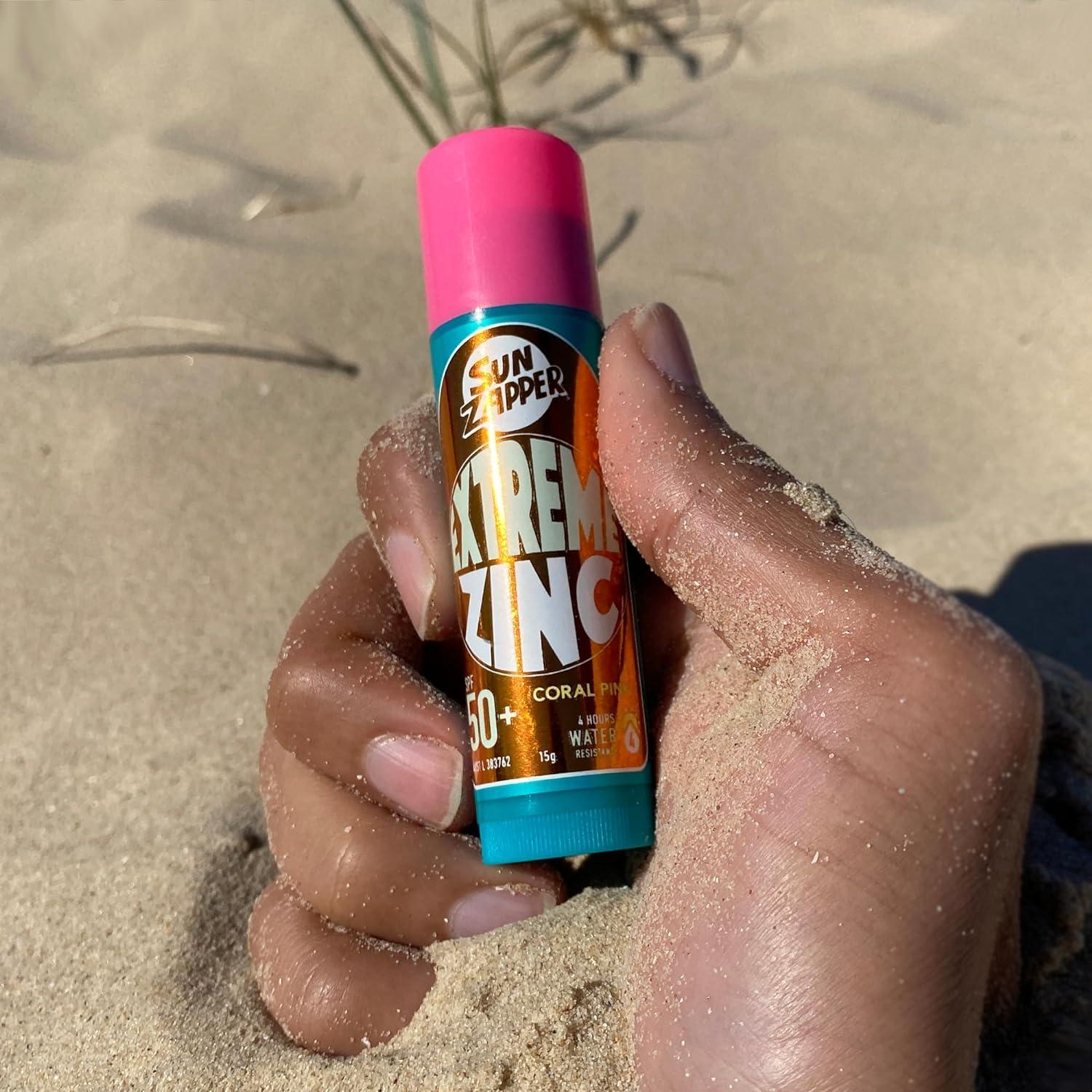 Sun Zapper Extreme Zinc Stick SPF50+ Coral Pink - Australian Made Zinc ...