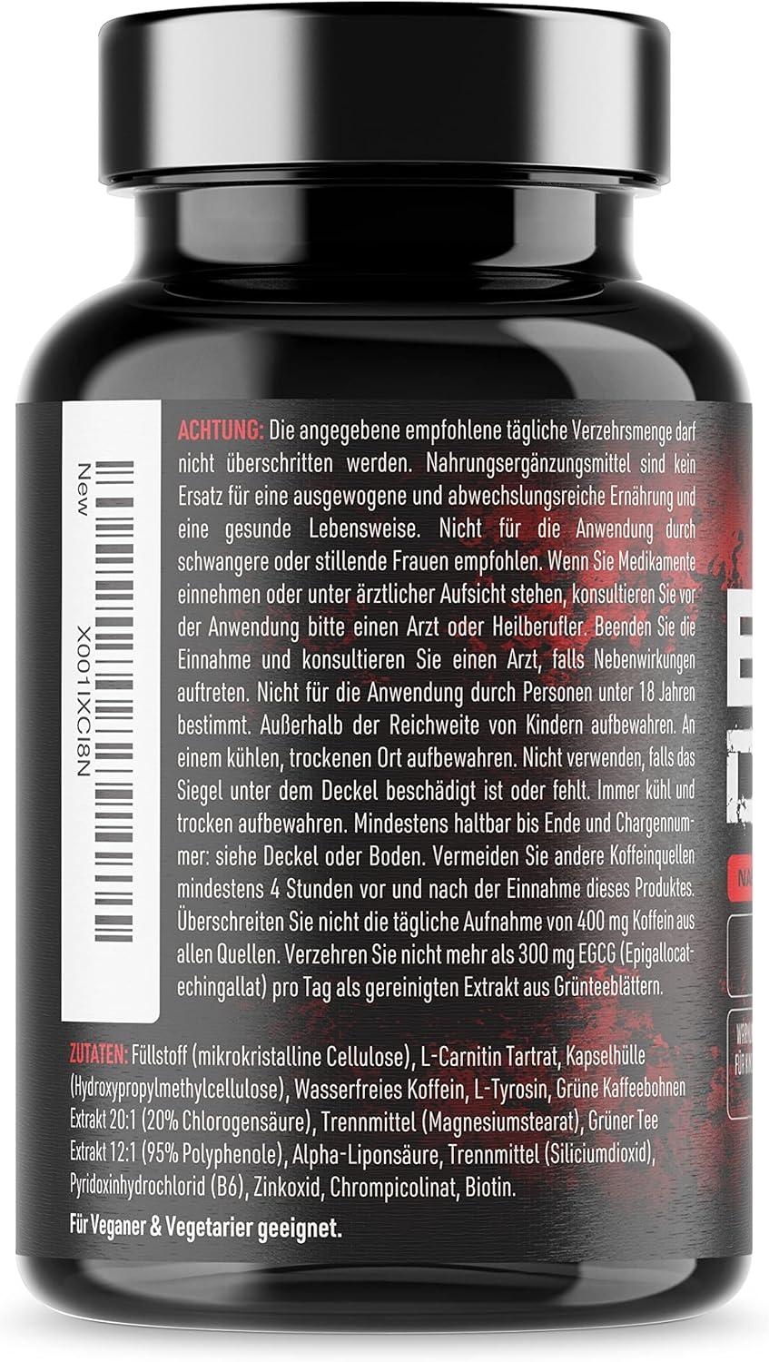 Brrn Demon - High-Dose L-Carnitine & Zinc Formula for Fatty Acid ...