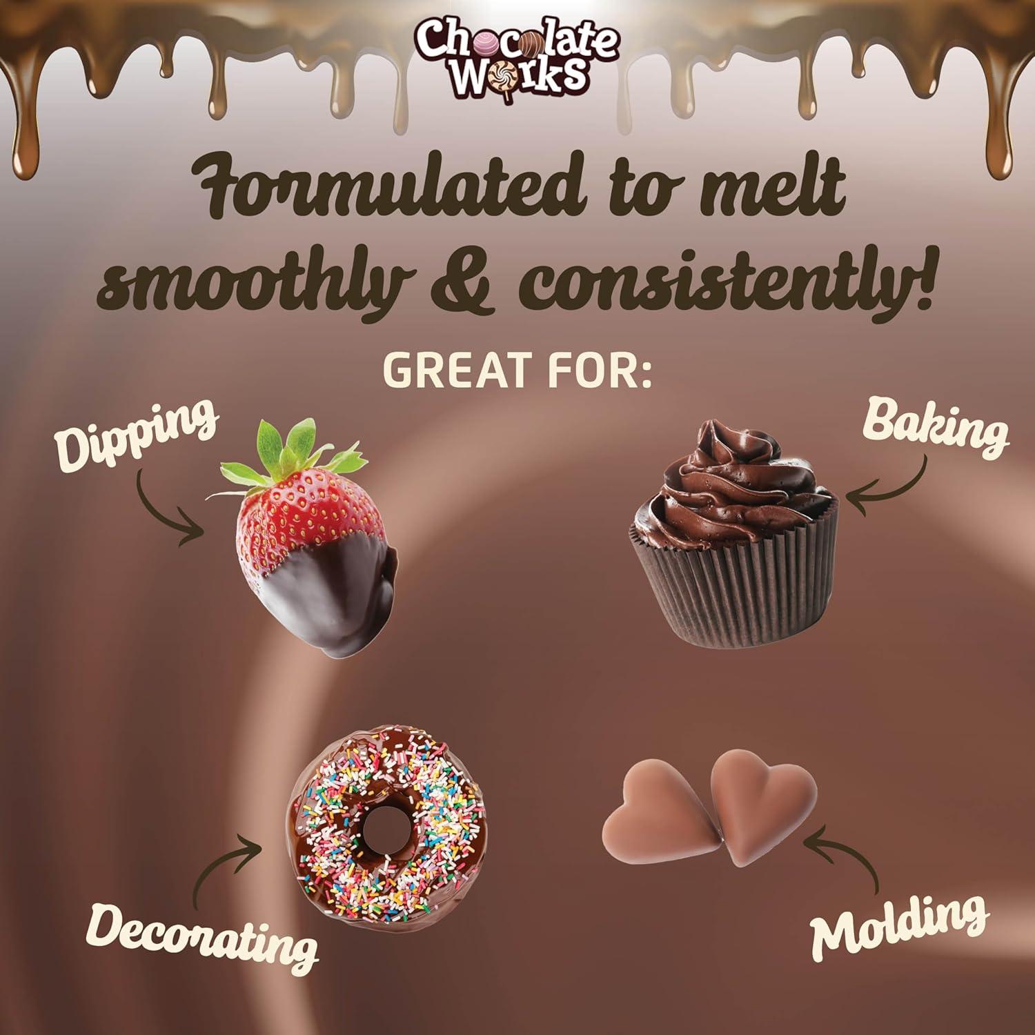 Milk Melting Chocolate Discs by Chocolate Works Milk Chocolate Melting ...