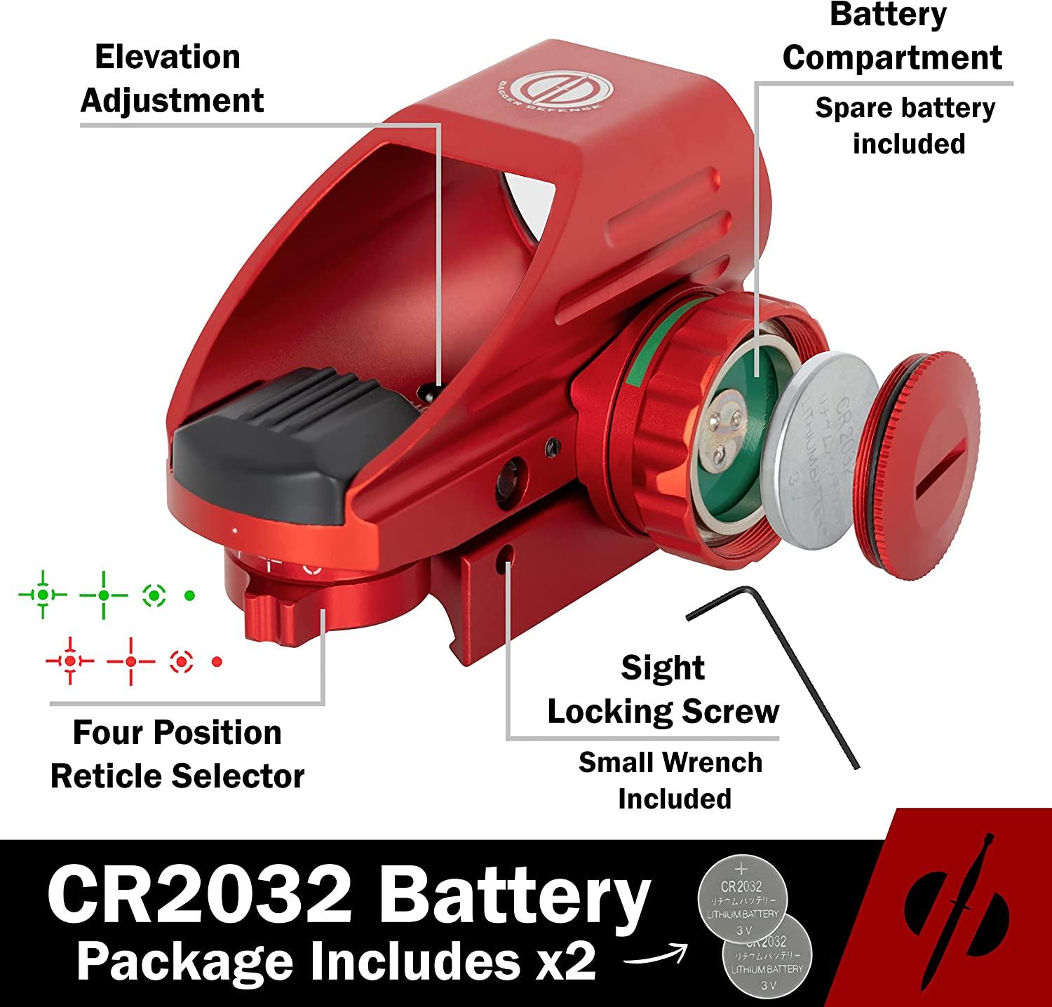 Dagger Defense DDHT Series Red Dot Scope Optic | Combat Vet Owned ...