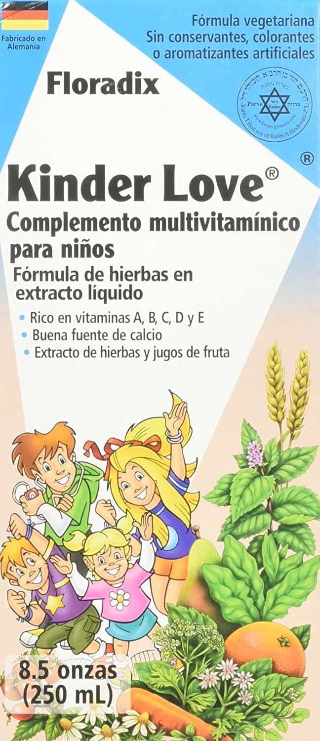 Flora Floradix Kinder Love Children's Multivitamin 8.5 fl oz ...