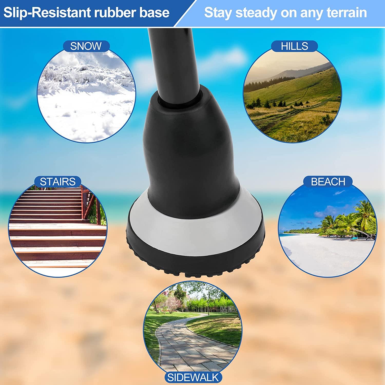 Folding Walking Cane - Lightweight & Adjustable Hand Stick for Seniors ...