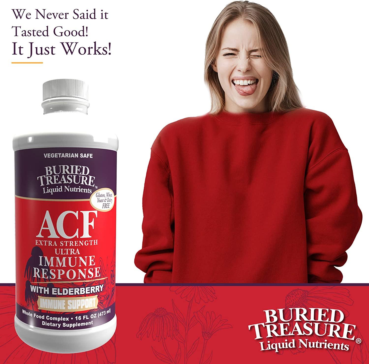 Buried Treasure ACF Extra Strength Immune Support - Elderberry ...