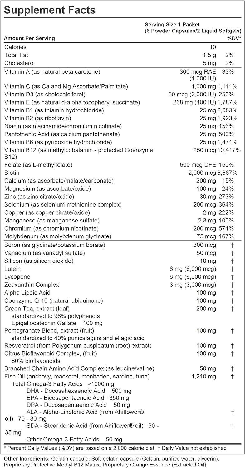 ANDREW LESSMAN Men's Elite-100 Multivitamin with Maximum Essential ...