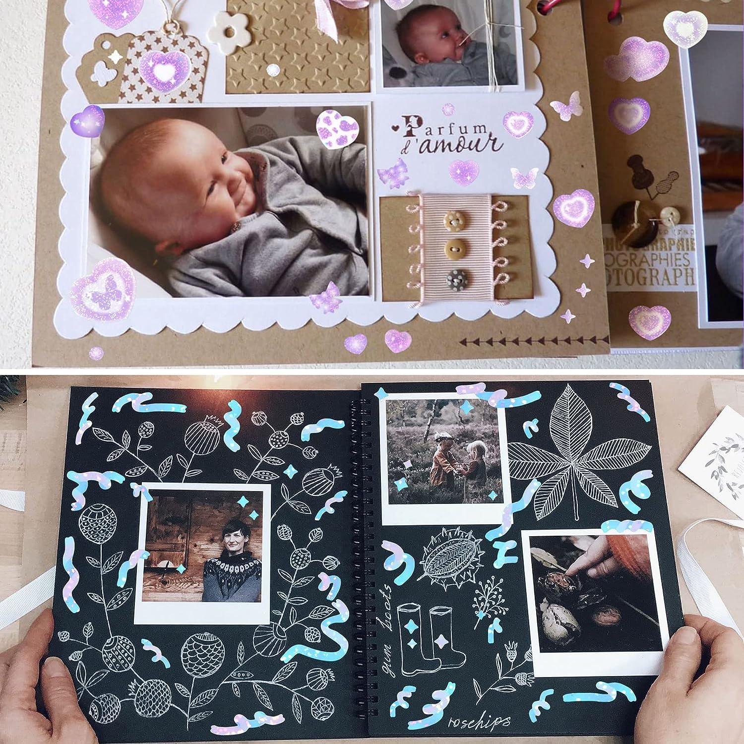 HINZIC 18 Sheets Kpop Photocard Stickers Set - Colorful Glitter Korean ...