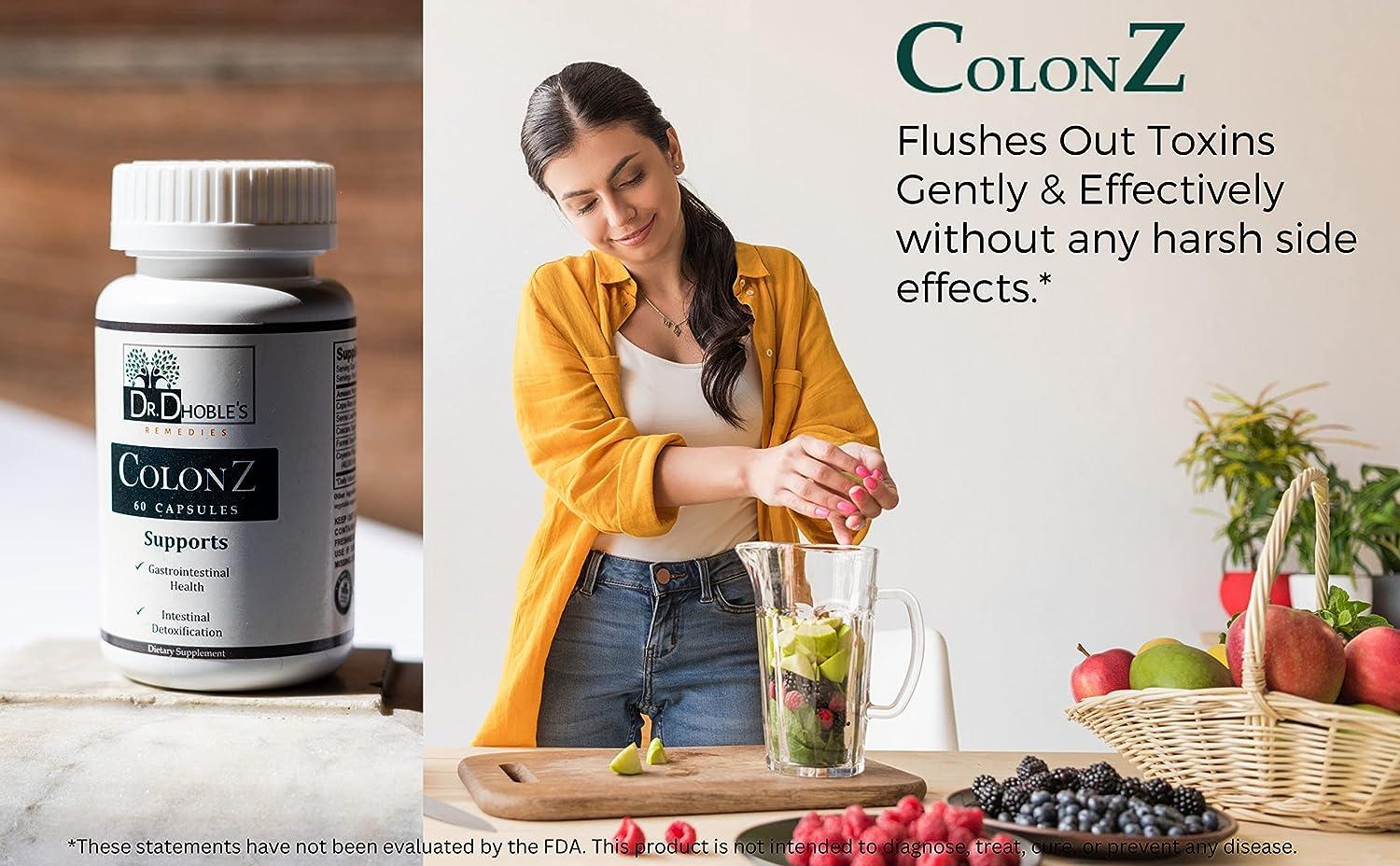 Dr. Dhoble's ColonZ Colon Cleanser & Detox - Relieve Occasional ...