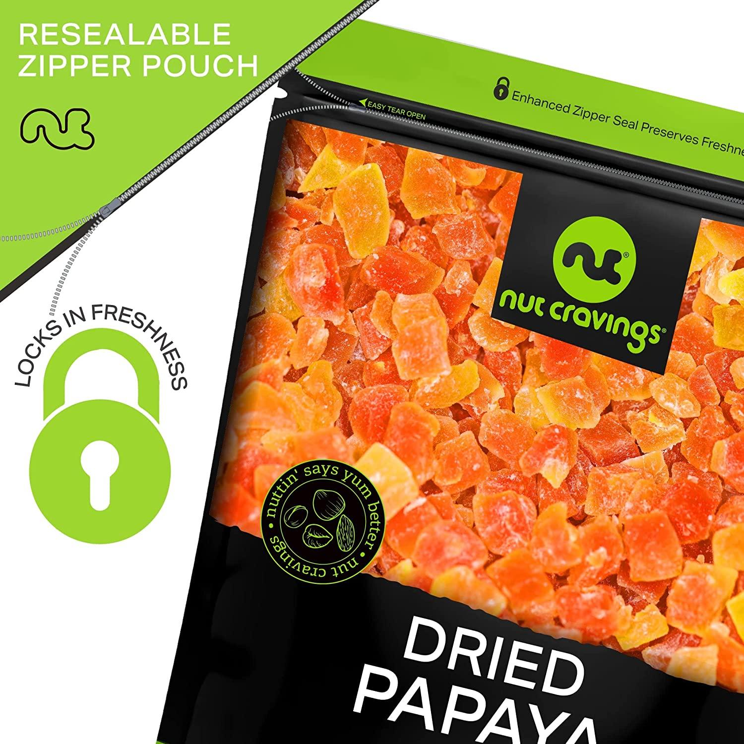 Sun Dried Papaya Chunks, with Sugar Added (32oz - 2 LB) Packed Fresh in ...
