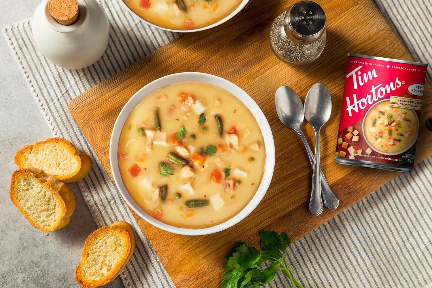 Tim Hortons Creamy Chicken Soup Ready to Serve 540mL Can | Buy Now with ...