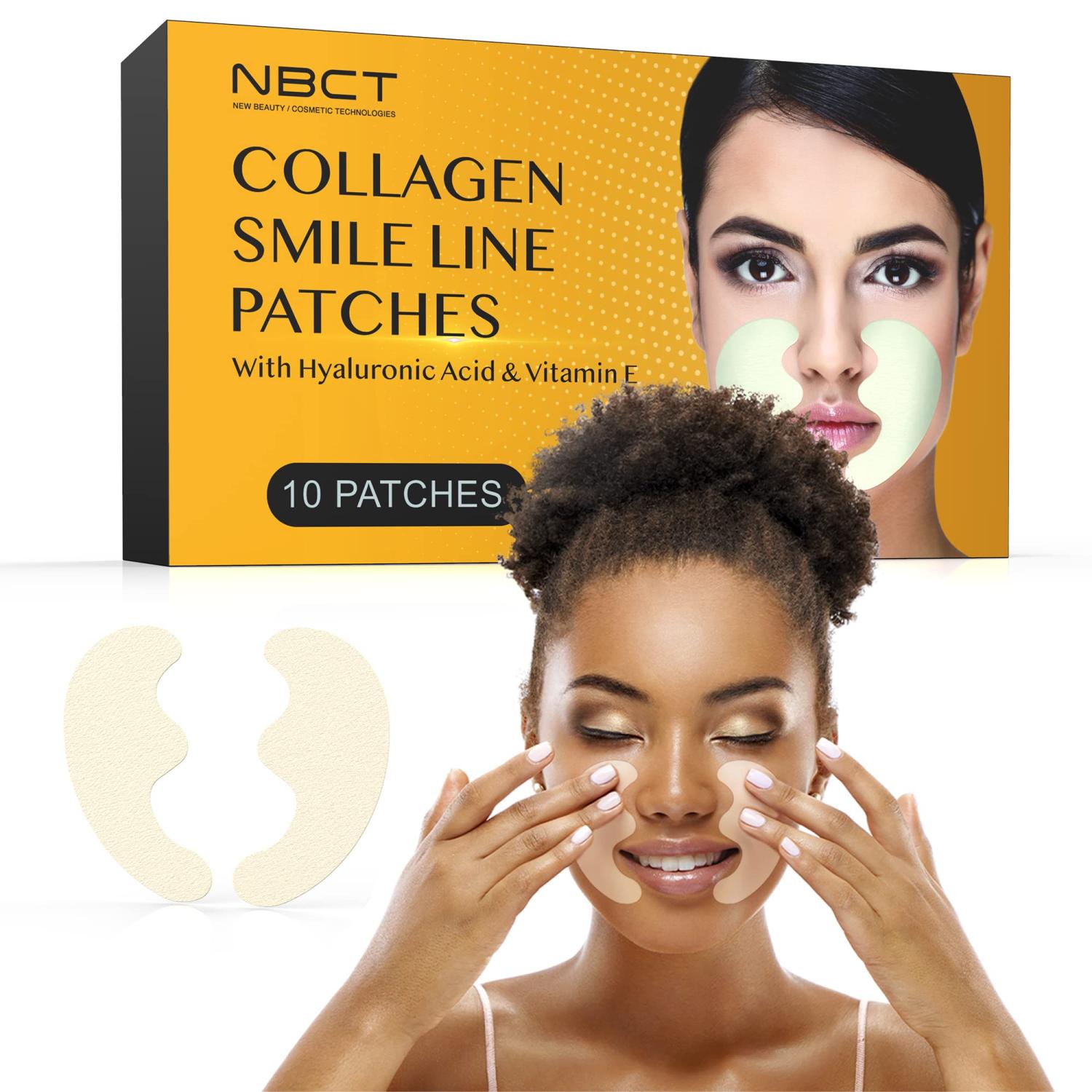 Smile Line Patches - Anti-Wrinkle Facial Strips - 5 Pairs - Moisturizing & Tightening - Laugh ...