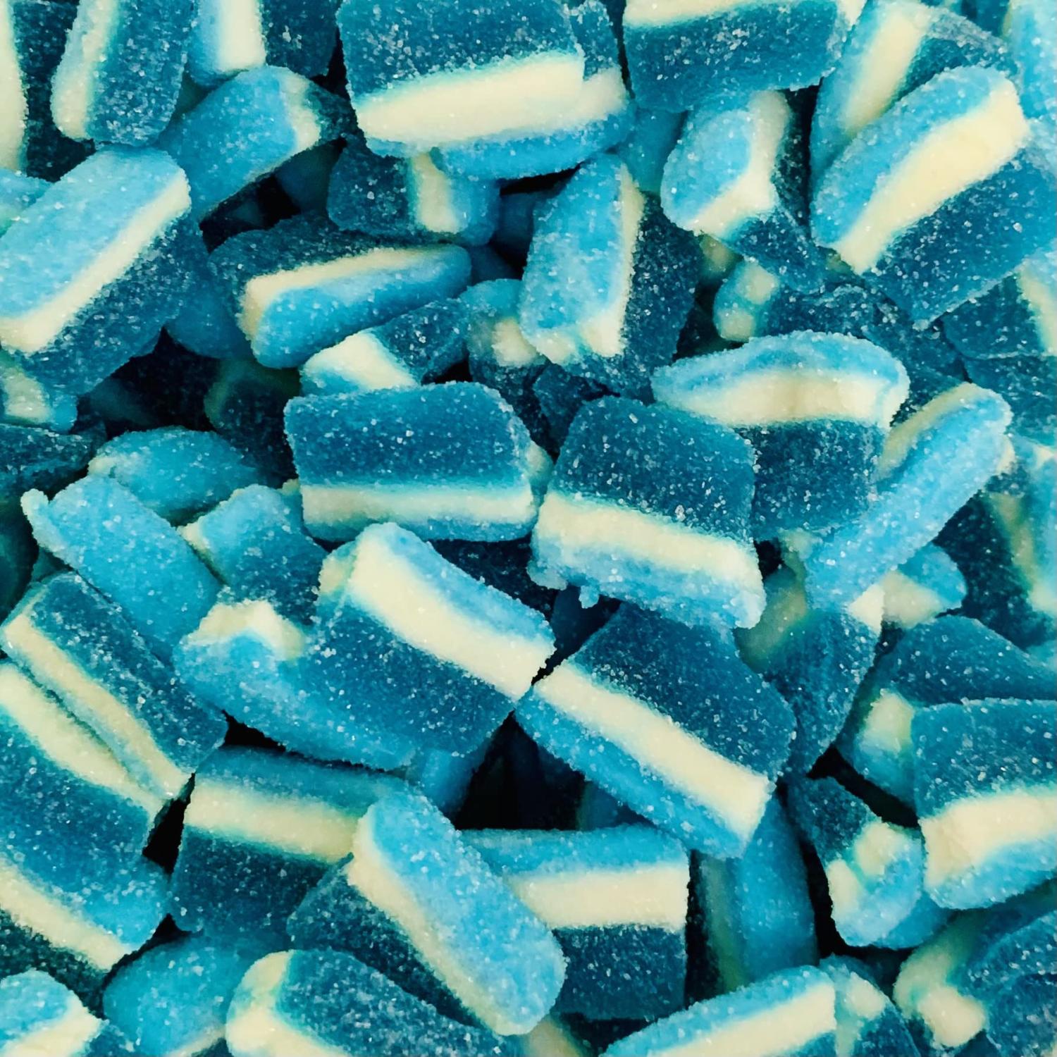 Fizzy Blue Raspberry Slices 500g Share Bag by The Gourmet Sweet Company ...