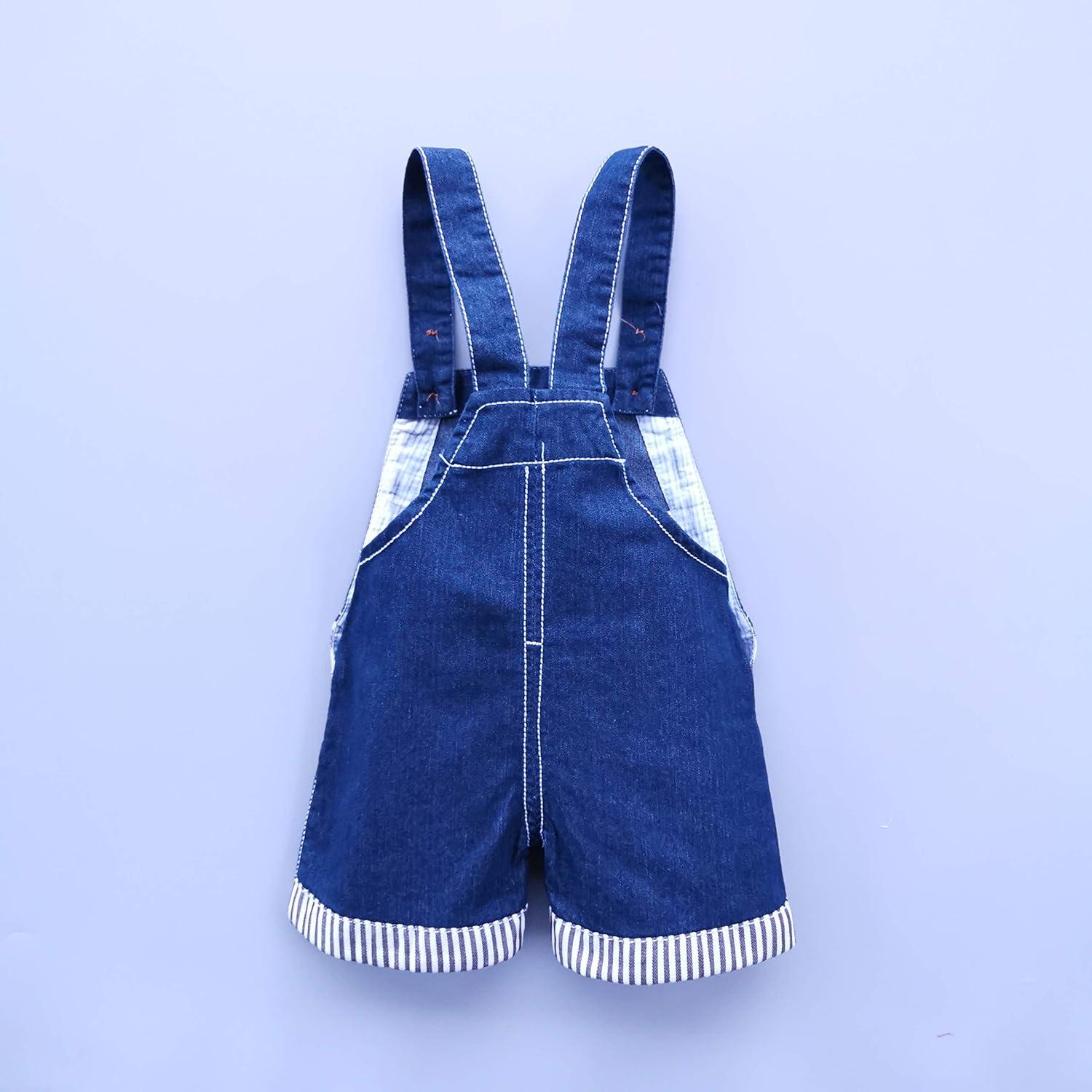 KIDSCOOL SPACE Baby Girl Jean Overalls with 3D Bunny, Size 2-3 Years ...