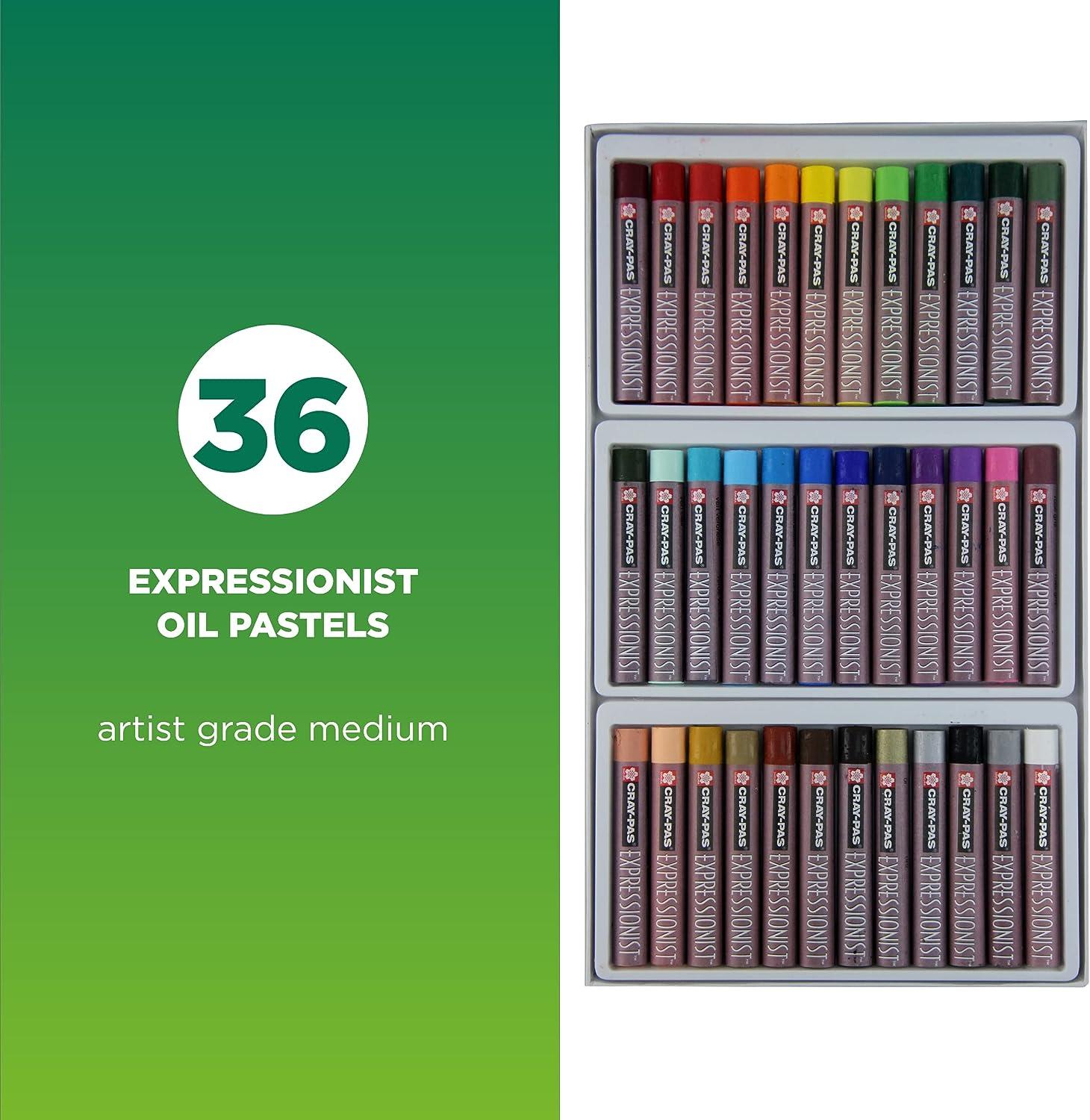 Sakura Cray-Pas Expressionist Oil Pastel Set - 36 Soft Oil Pastels for ...