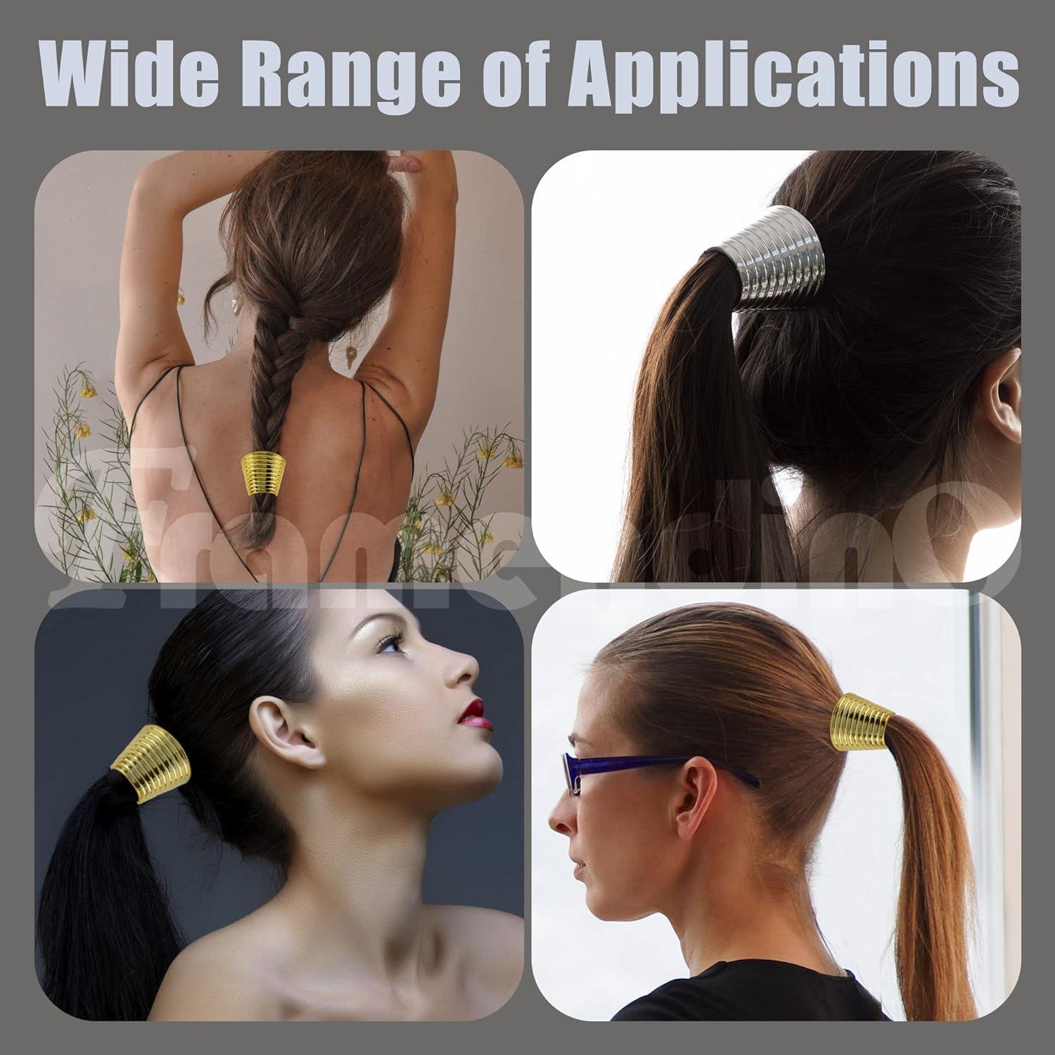 Framendino 4 Pack Punk Hair Rings Ponytail Holders for Women | Buy Now ...