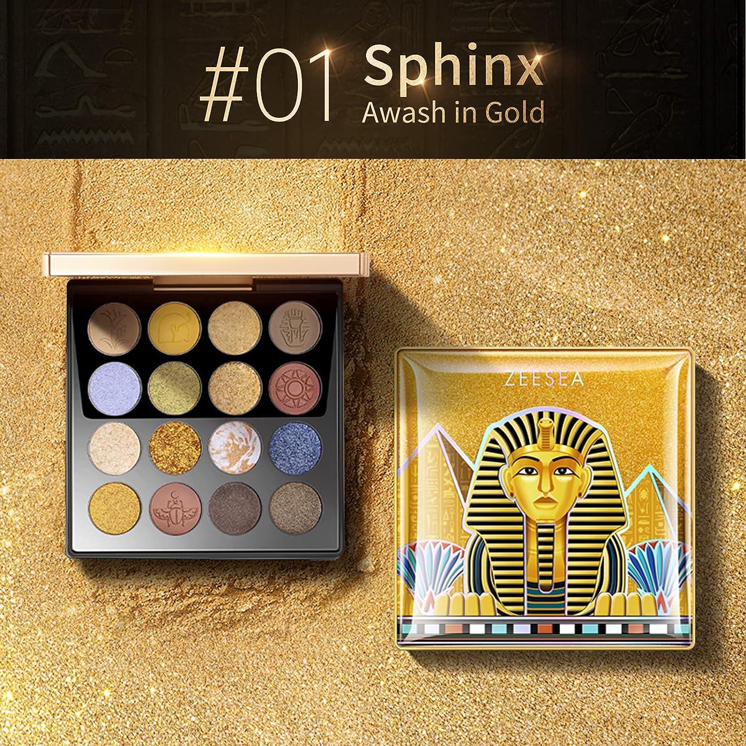 Zeesea British Museum Egypt Collection 16-Color Eyeshadow Palette - Queen of Egypt | Shimmer ...