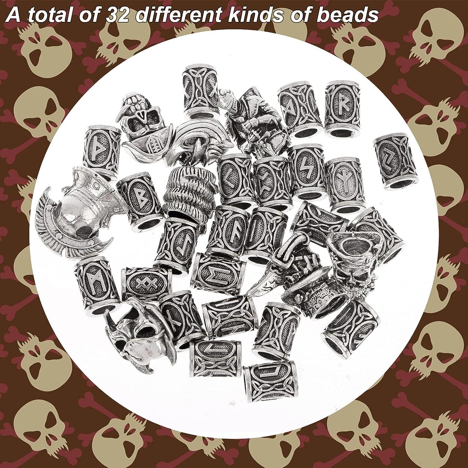 Skull Beard Beads
