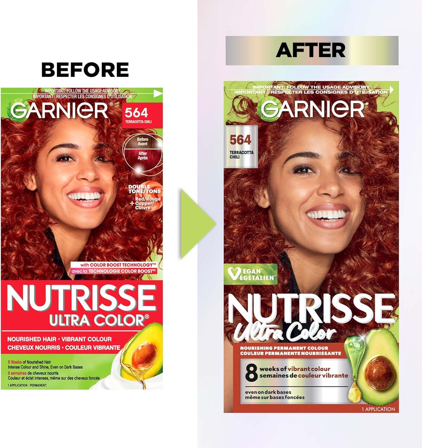 Garnier Nutrisse Ultra Color Permanent Hair Dye Vibrant Long-Lasting ...