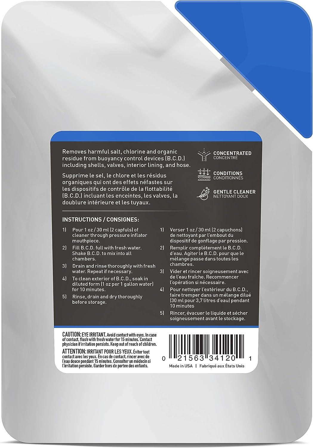 GEAR AID Wetsuit Shampoo and BCD Cleaner - Removes Salt and Residue ...